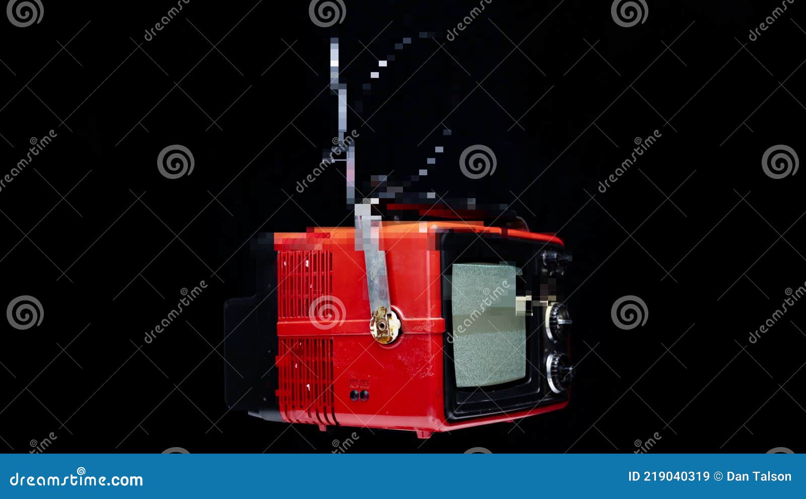 Retro Television with Static on the Screen Stock Video - Video of ...