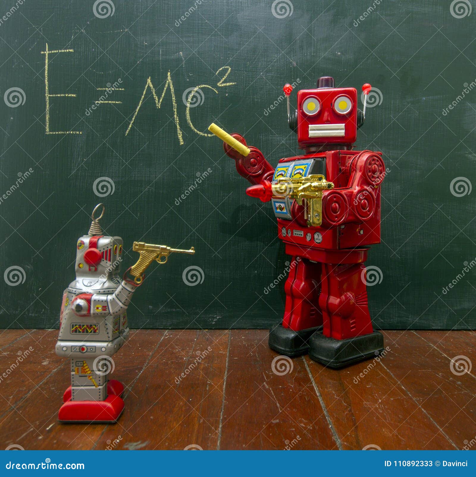 Retro red robot techer stock image. Image of armed, politics - 110892333