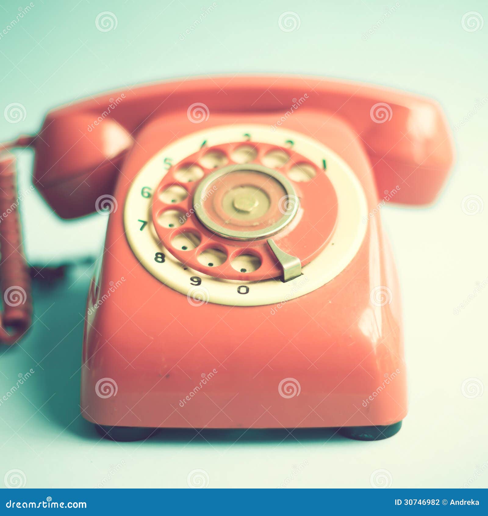 Retro Red Telephone stock photo. Image of conversation - 30746982