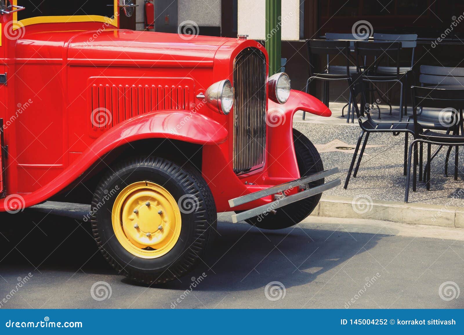 Retro Red Truck Restored Old Shiny Close Up Stock Photo - Image of ... Retro Red Truck Restored Old Shiny Close Up Stock Photo - Image of ...