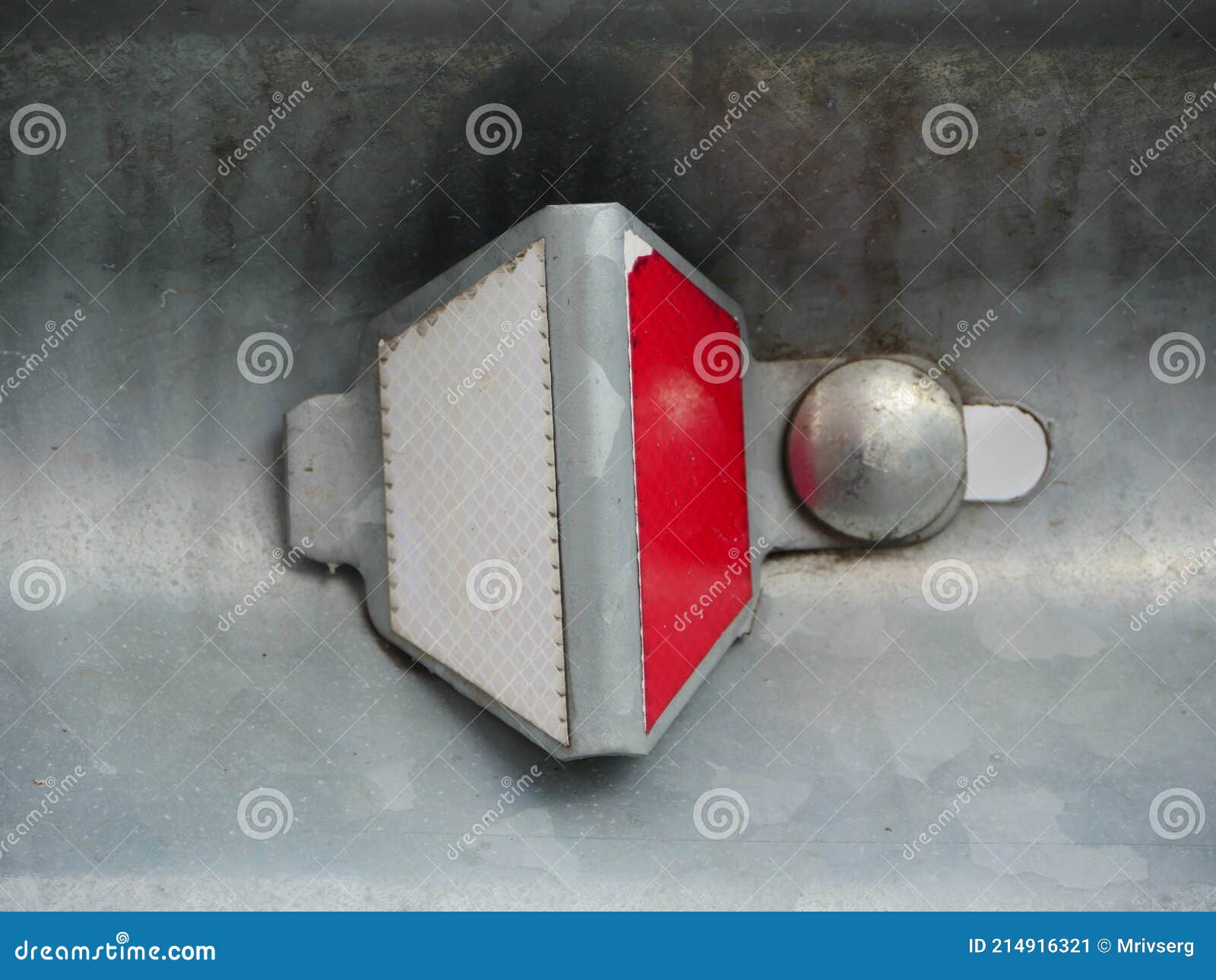 Retro-reflective Optical Unit Stock Image - Image of highway, metal ...
