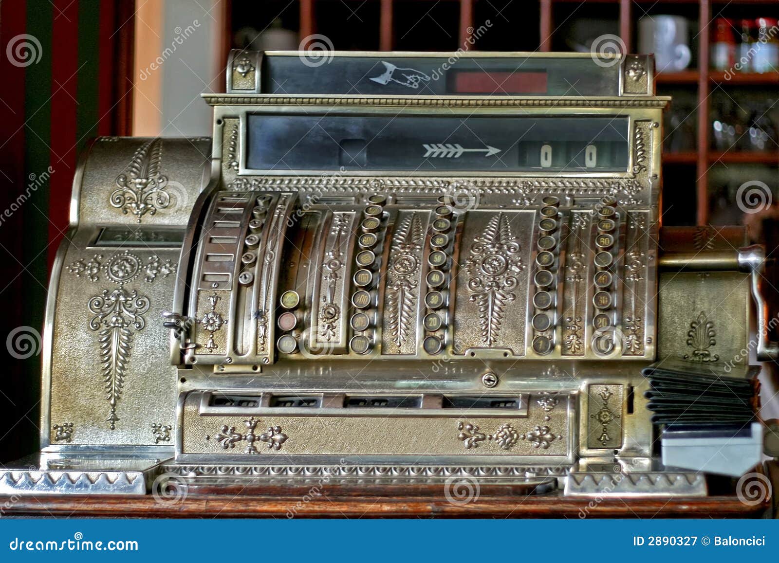 Retro register stock image. Image of metal, ideas, coin - 2890327