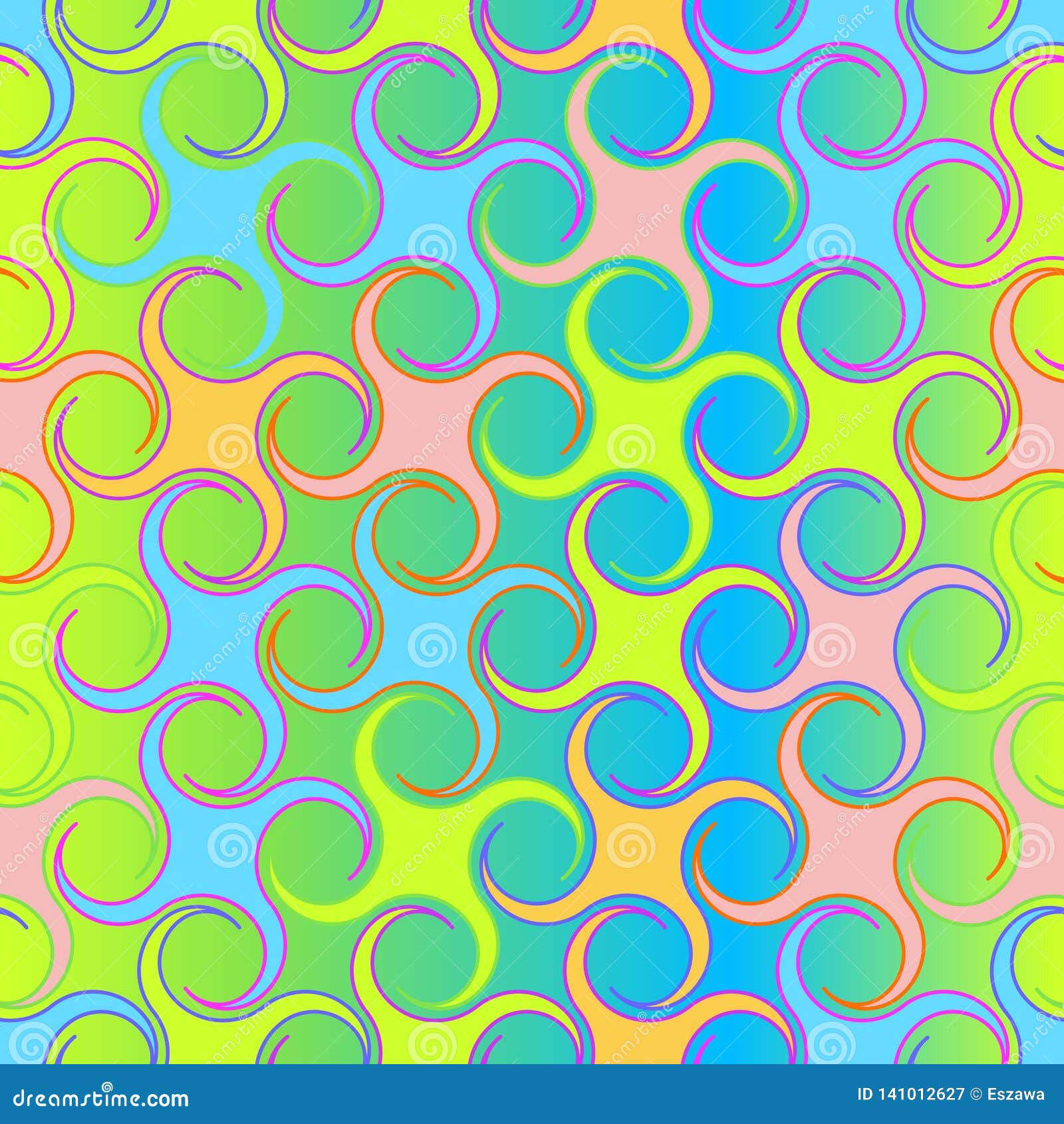 Retro Repetitive Wallpaper - Vintage Pattern - Spherical Stock Vector ...