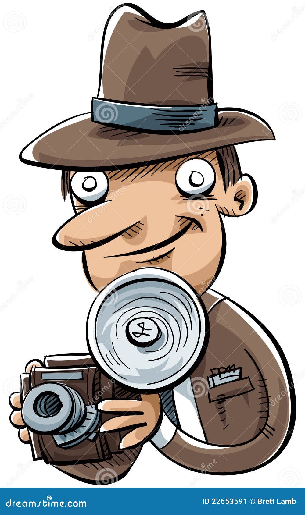 Retro Reporter stock illustration. Illustration of retro - 22653591