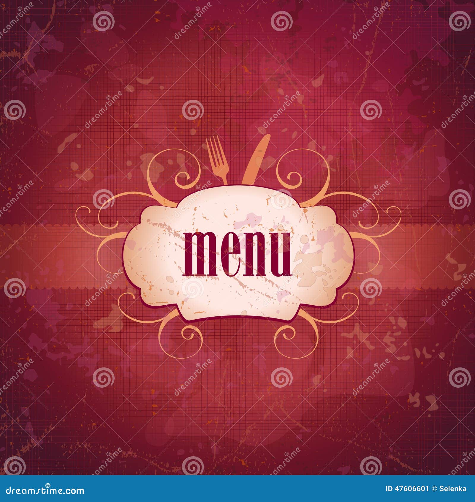 Retro Restaurant Menu Card Design. Stock Vector - Illustration of ...