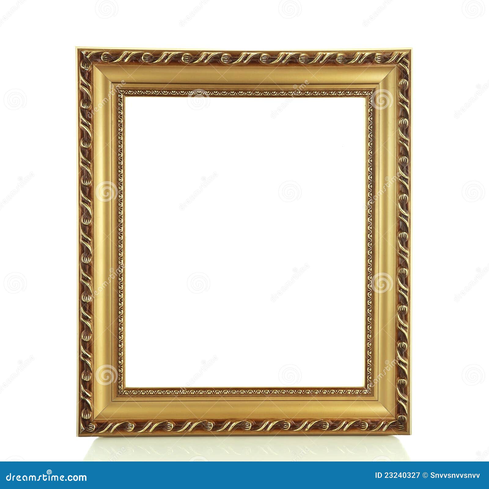 Retro Revival Old Gold Frame Stock Image - Image of ornate, fashioned ...
