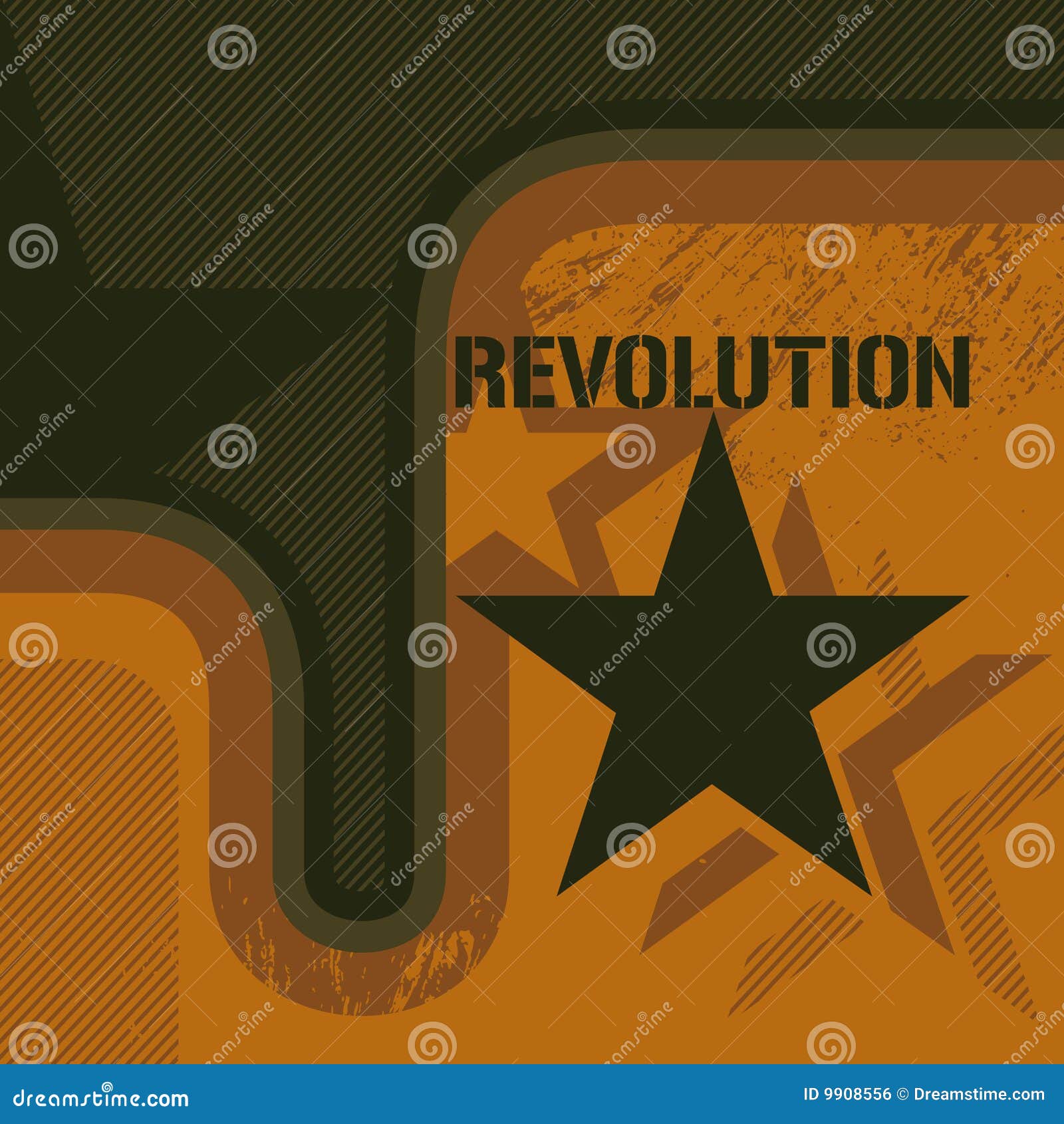 Retro Revolution Background Stock Vector - Illustration of communist ...