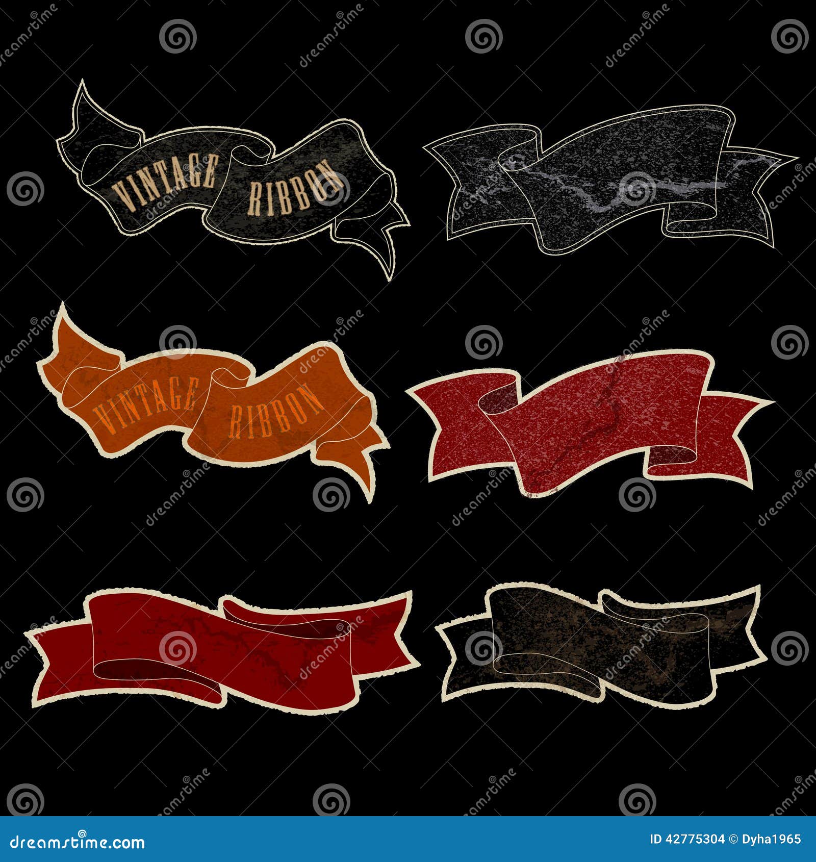 Retro ribbon stock vector. Illustration of ribbon, retail - 42775304