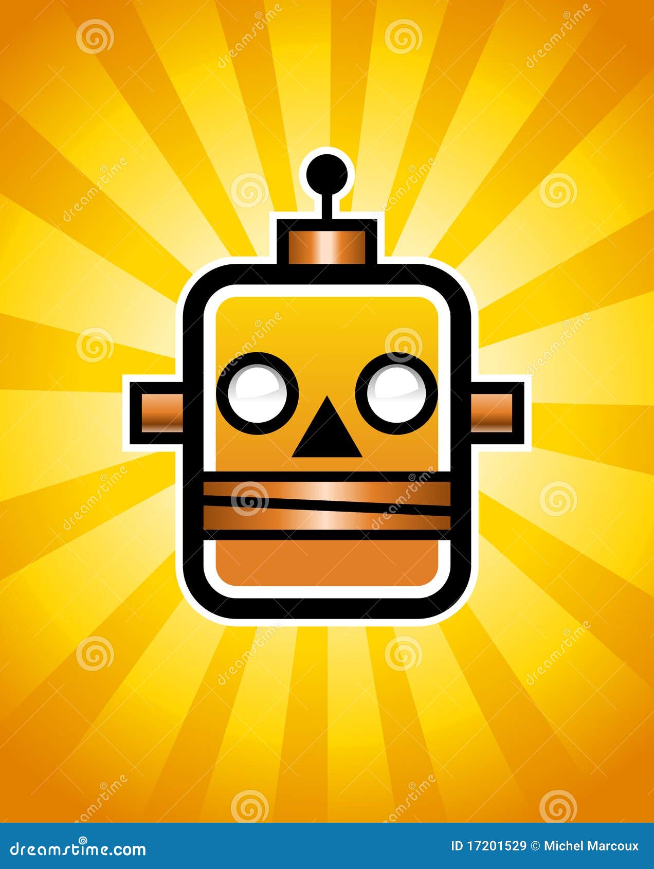 Retro Robot Astronaut In The Thinker Pose Reads Smartphone Vector ...