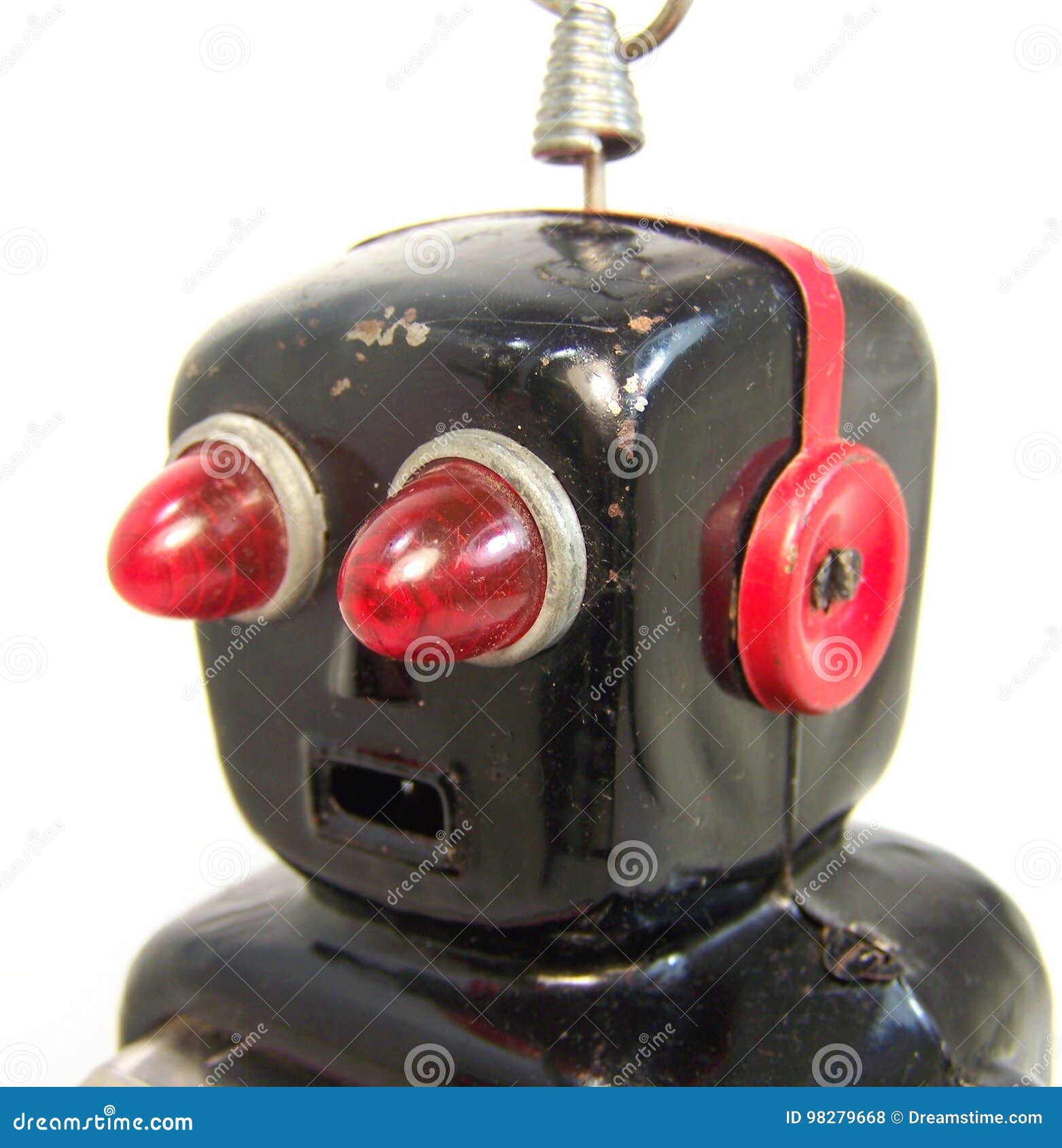 Retro robot head stock photo. Image of detail, shot, space - 98279668