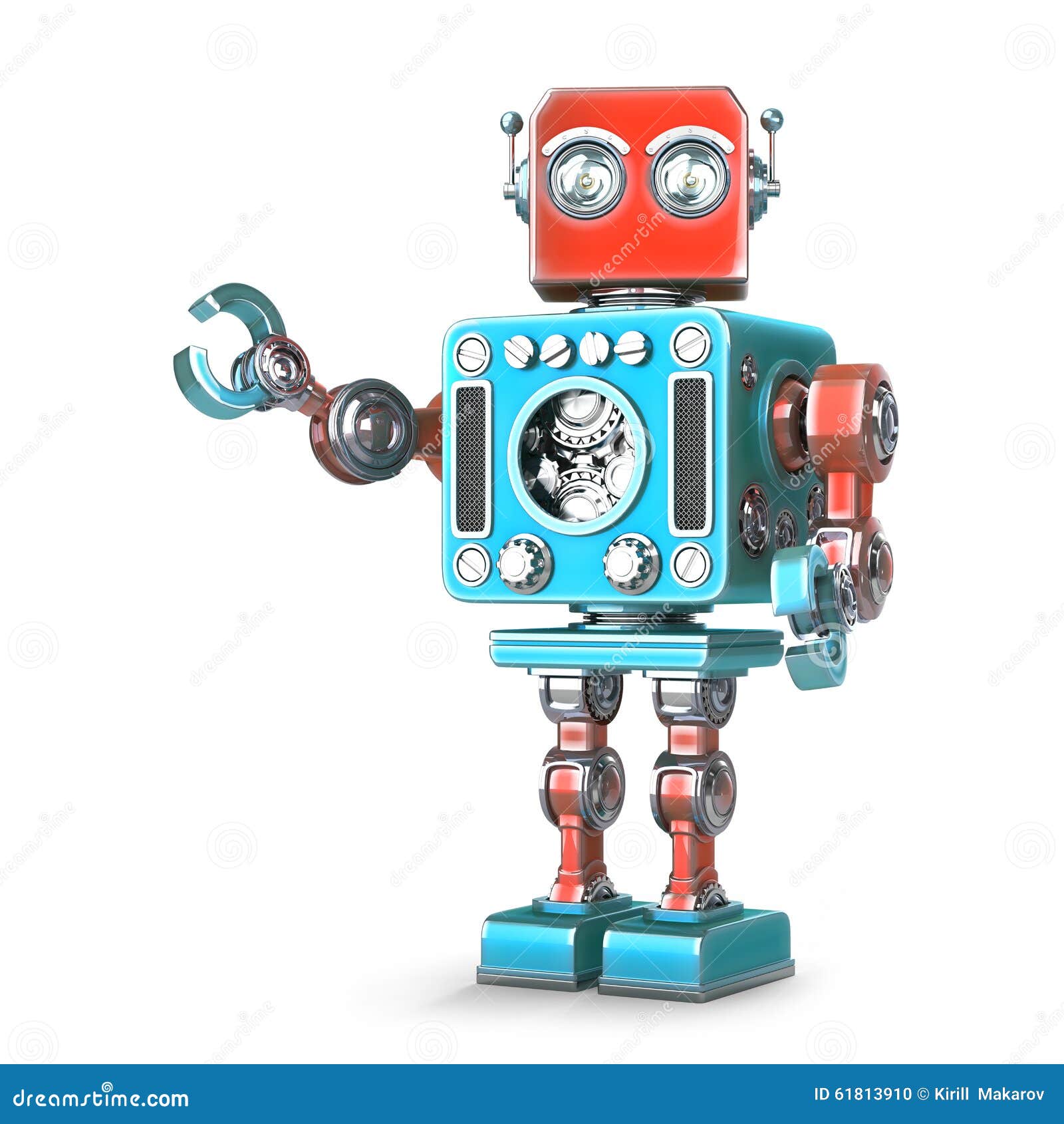 Robot Leg Isolated. Cyborg Foot Metal . Vector Illustration ...