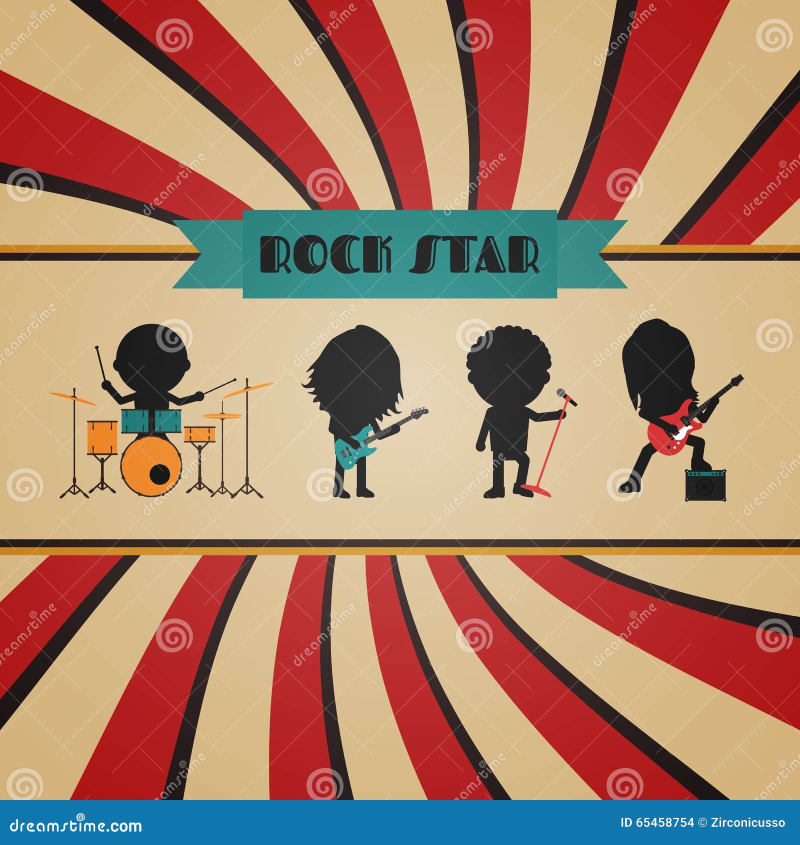 Retro Rock And Roll Background Retro Rock And Roll Background