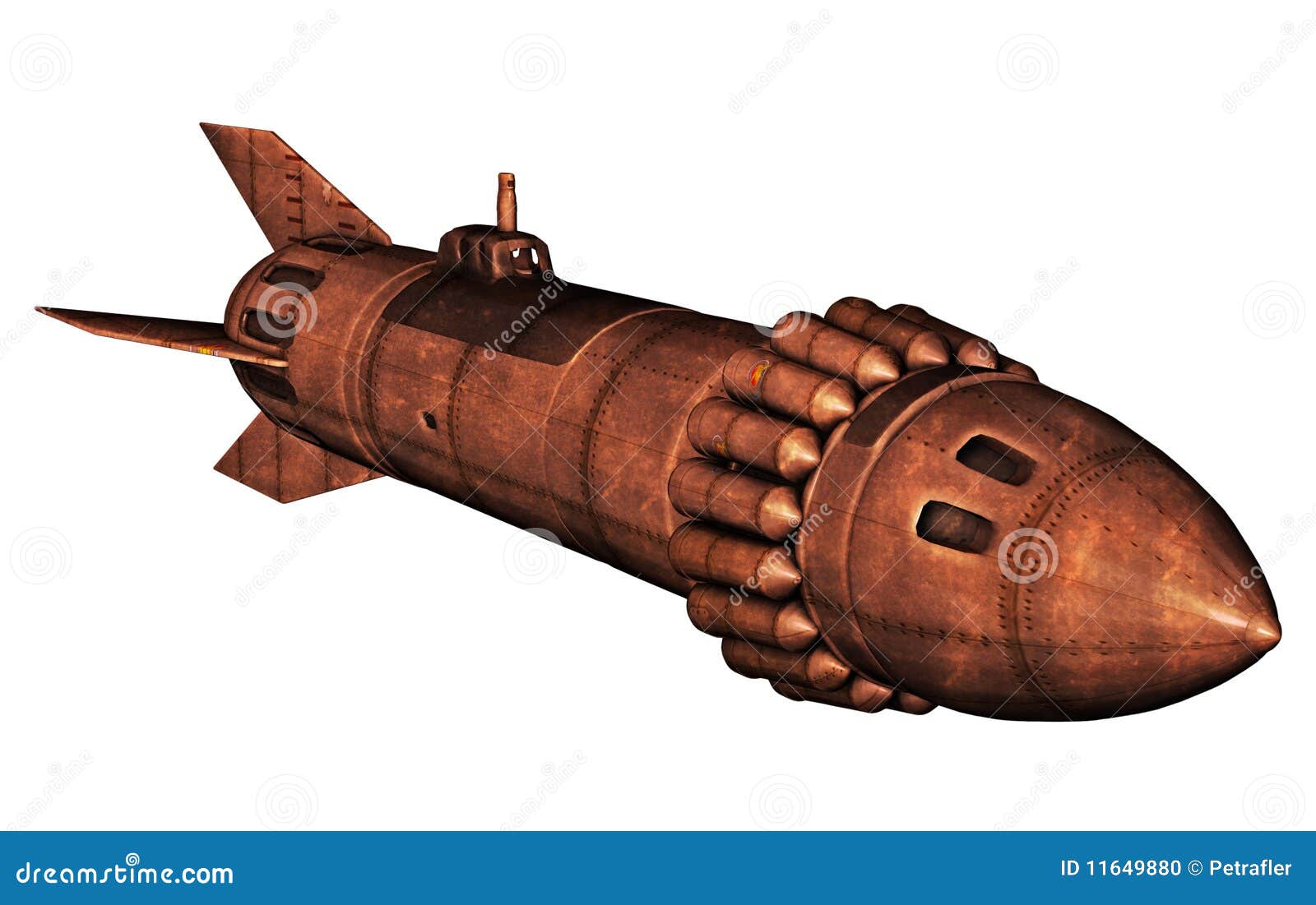 Retro Rocket stock illustration. Illustration of discovery - 11649880