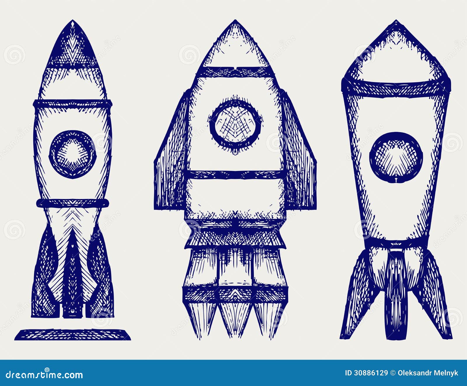 Retro rocket stock vector. Illustration of fire, fast - 30886129
