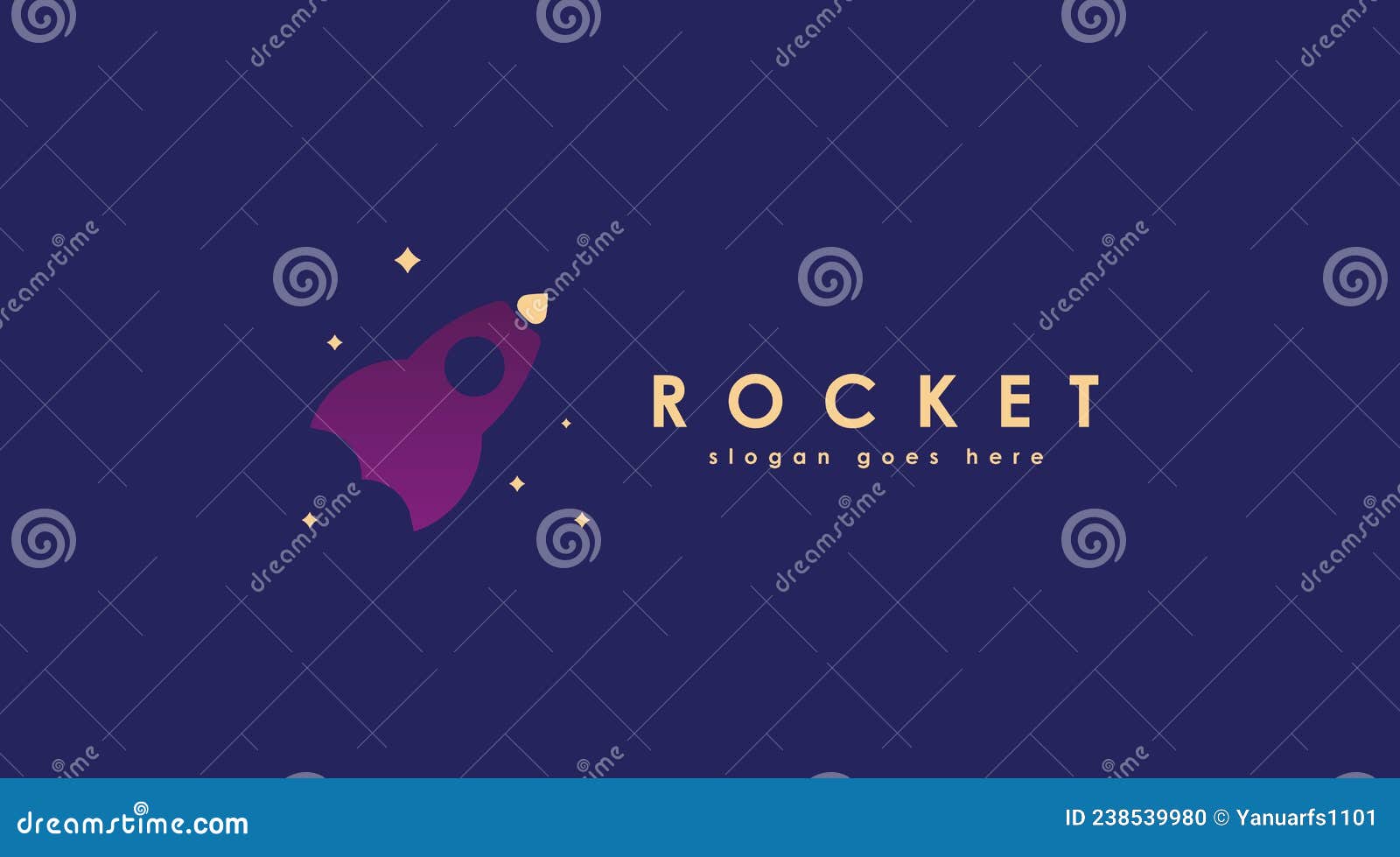Retro Rocket Logo Design Concept Vector Stock Vector - Illustration of astronaut, satellite ...