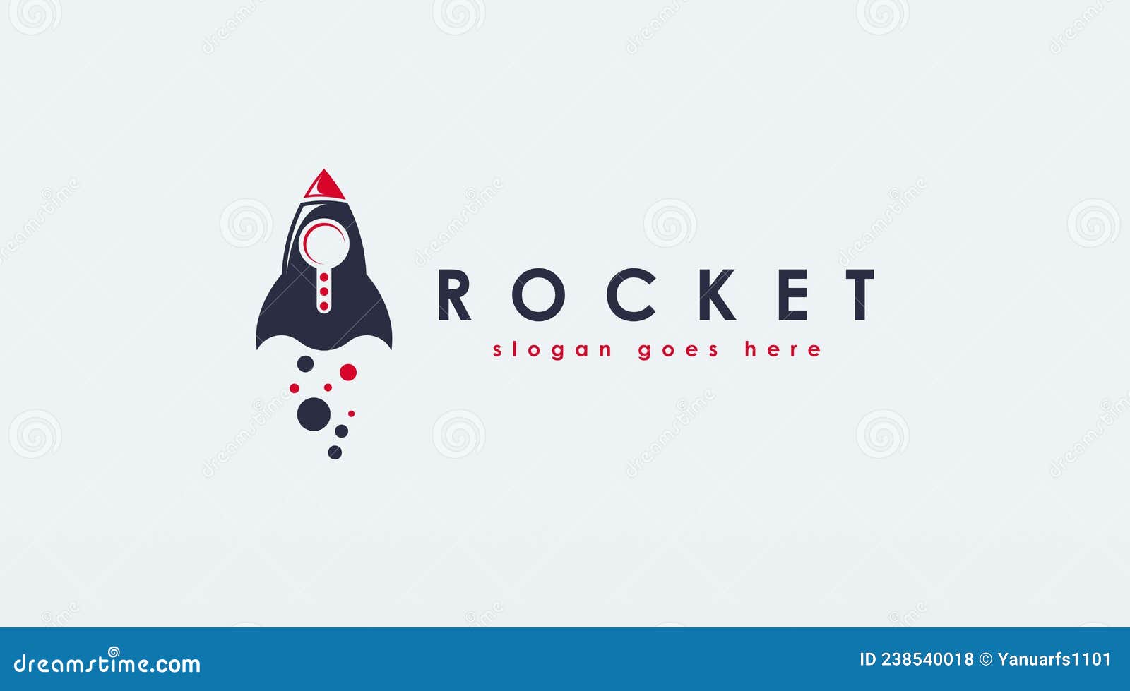 Retro Rocket Logo Design Concept Vector Stock Vector - Illustration of ...