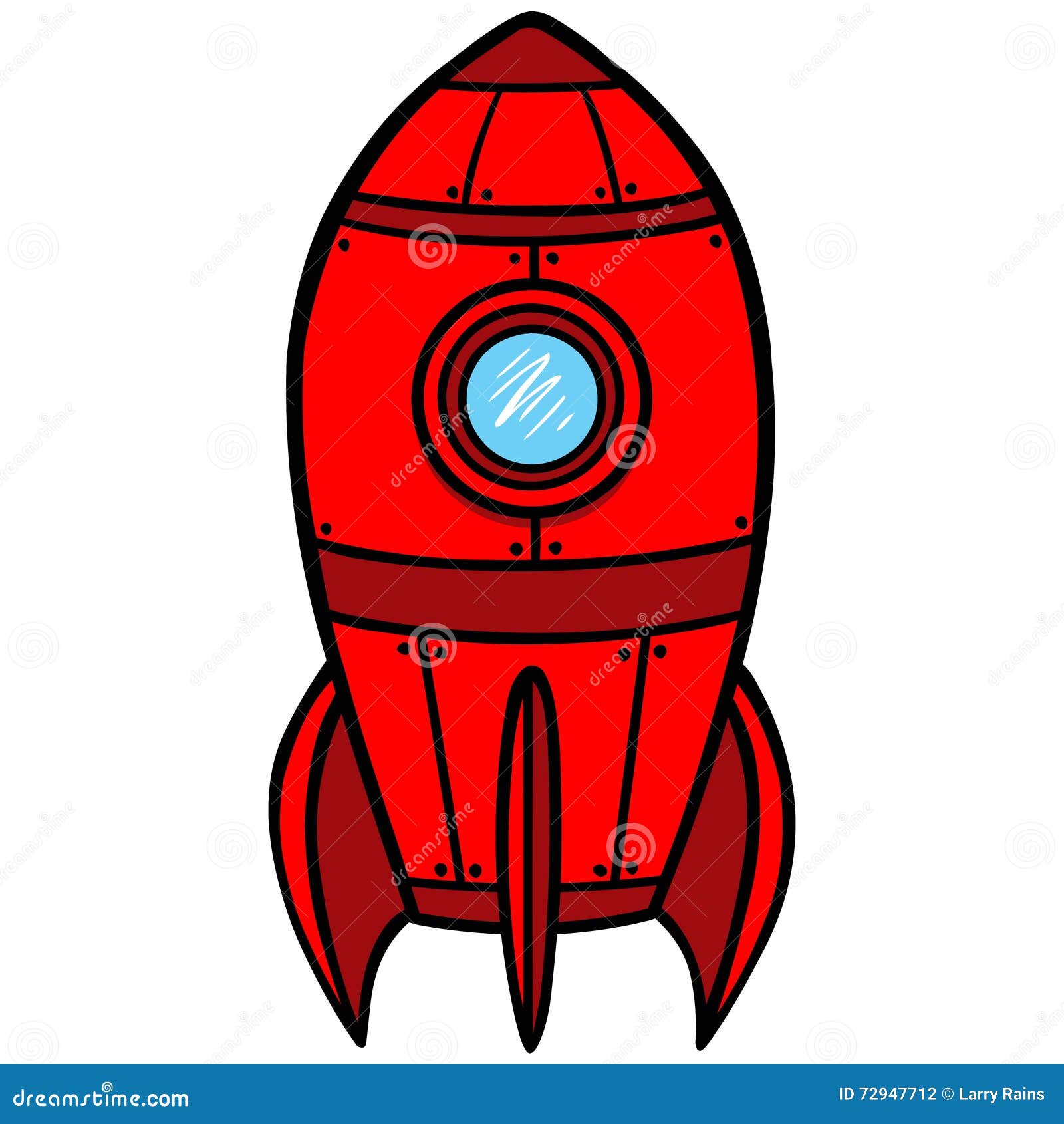 Retro Rocket stock vector. Illustration of science, revival - 72947712