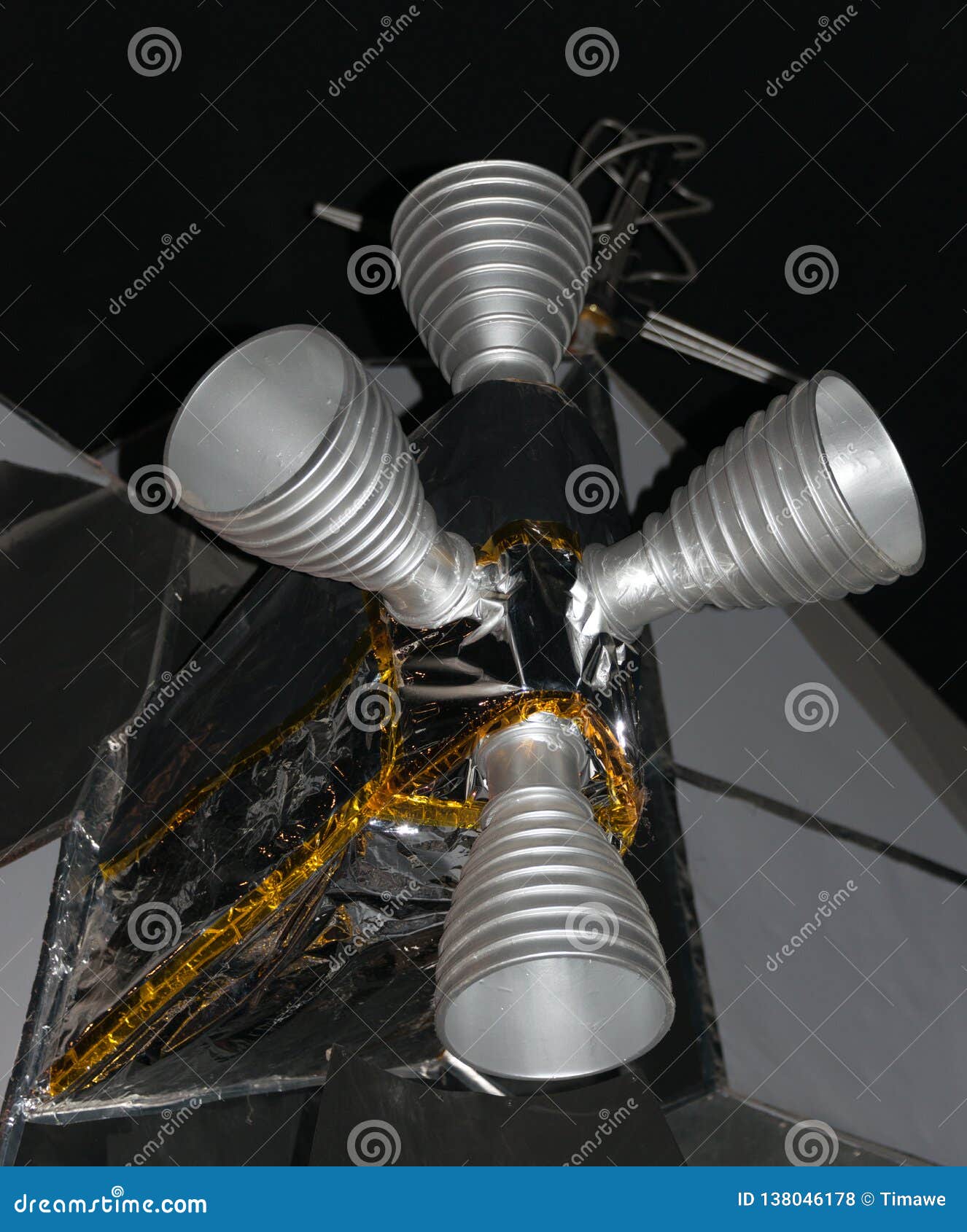 Retro Rockets on Lunar Module Stock Photo - Image of gold, rocket ...