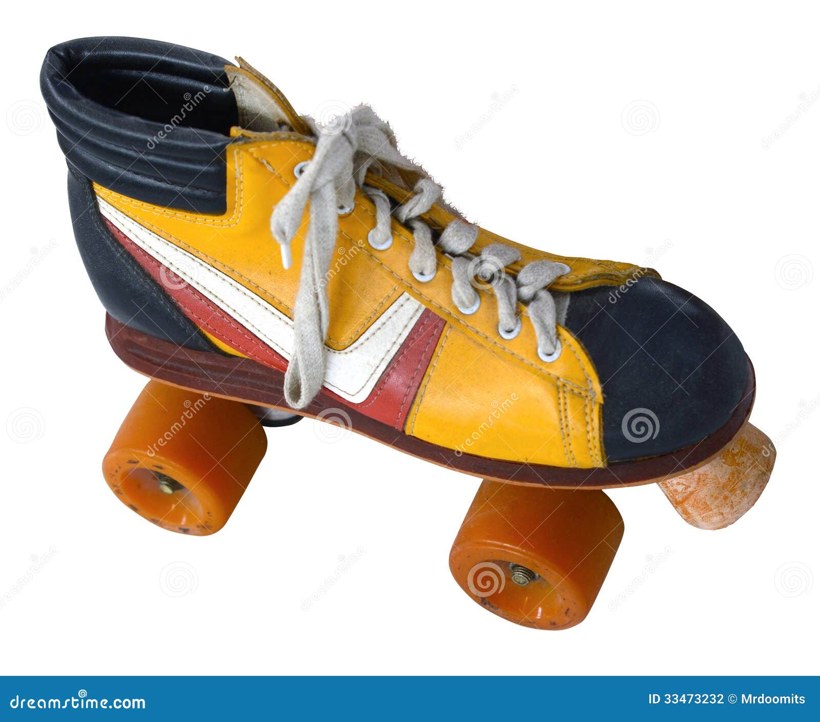 Retro Roller Skate stock photo. Image of dirty, isolated - 33473232