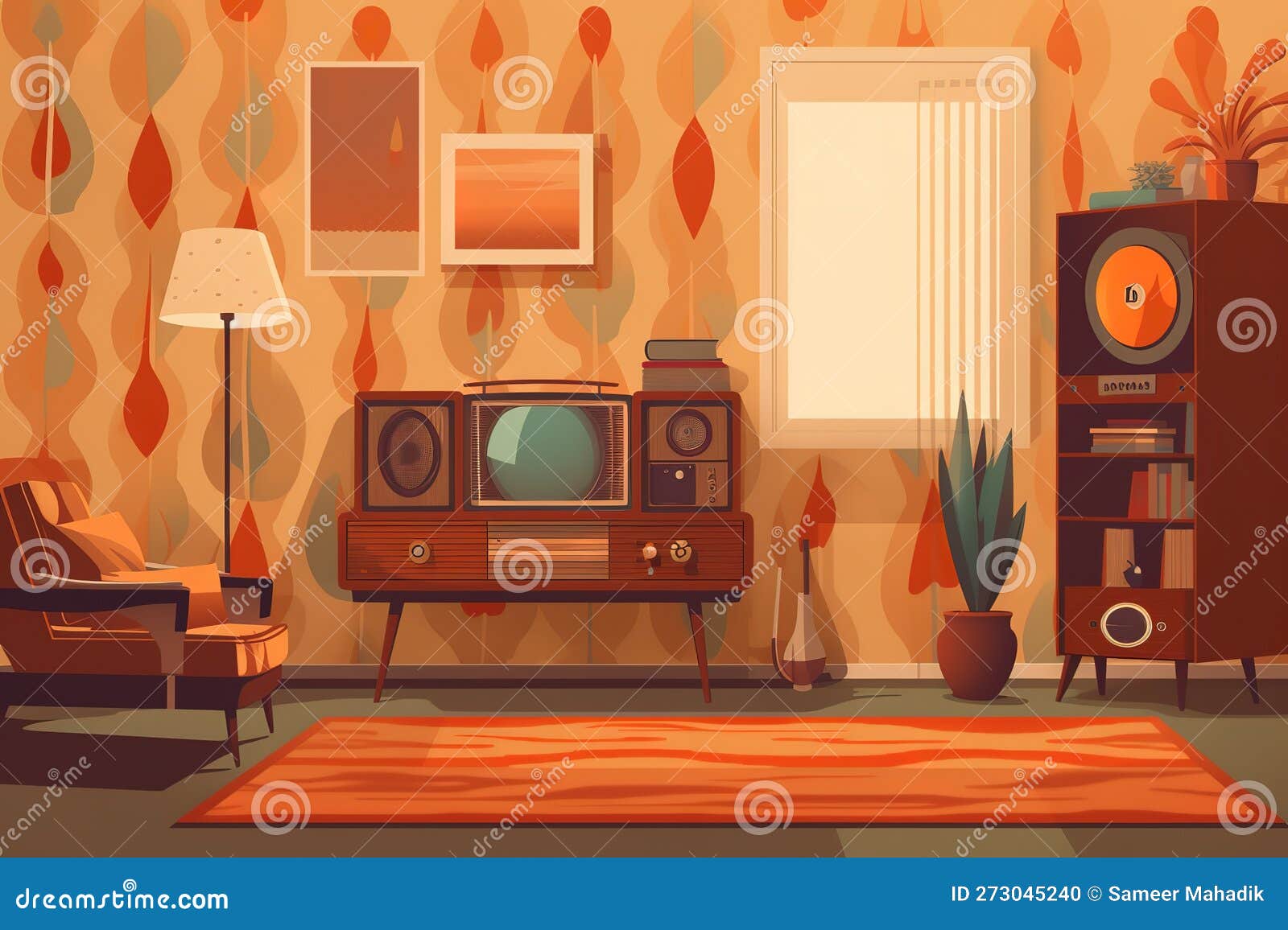 Retro Room: Create a Set of Images that Showcase a Funky, Retro ...