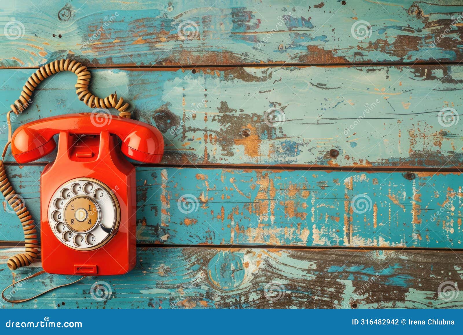 Retro Rotary Dial Telephone Stock Illustration - Illustration of retro ...