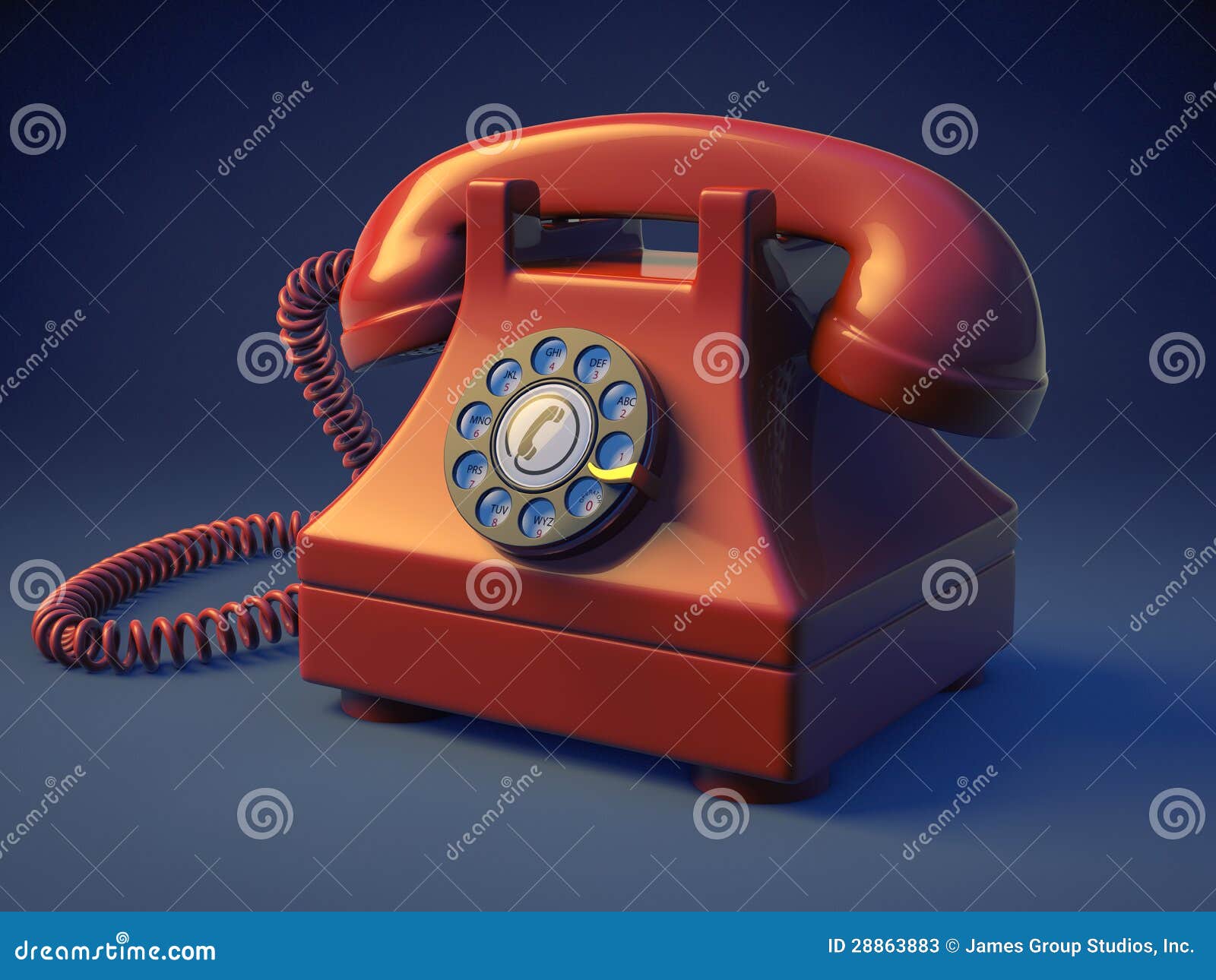 Retro Rotary Phone stock illustration. Illustration of talk - 28863883