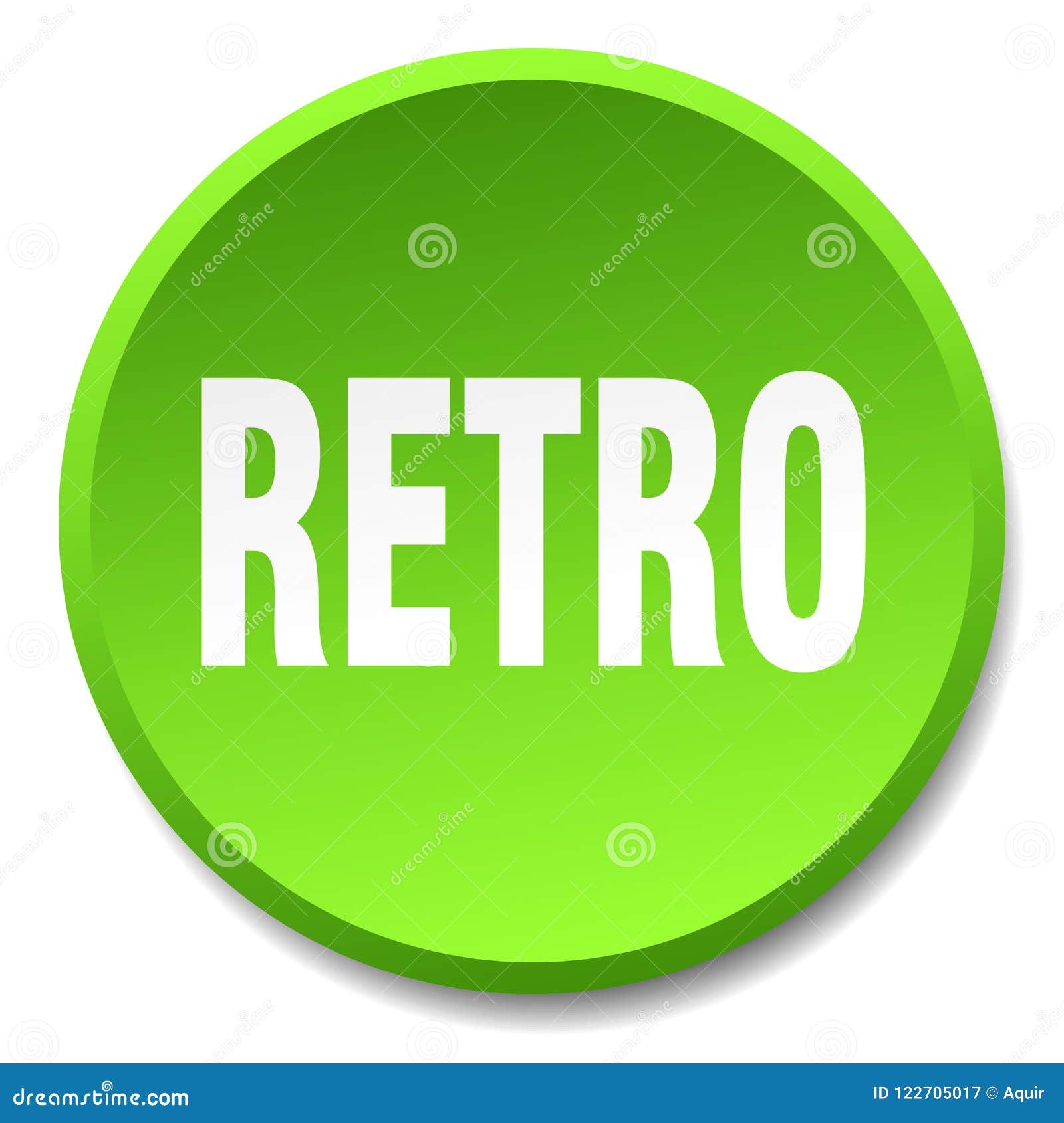 Retro button stock vector. Illustration of badge, sign - 122705017