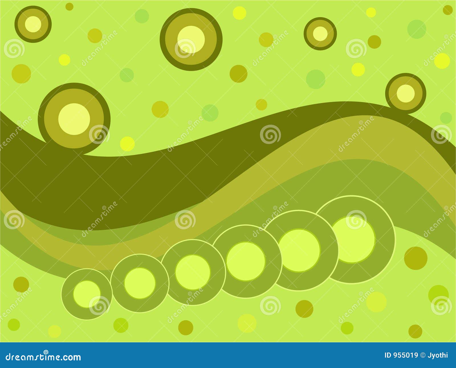 Retro rounds and waves stock vector. Illustration of background - 955019