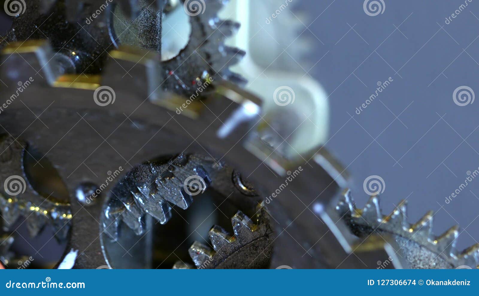 Retro Rusty Mechanic Clock Gears Stock Photo - Image of abstract ...