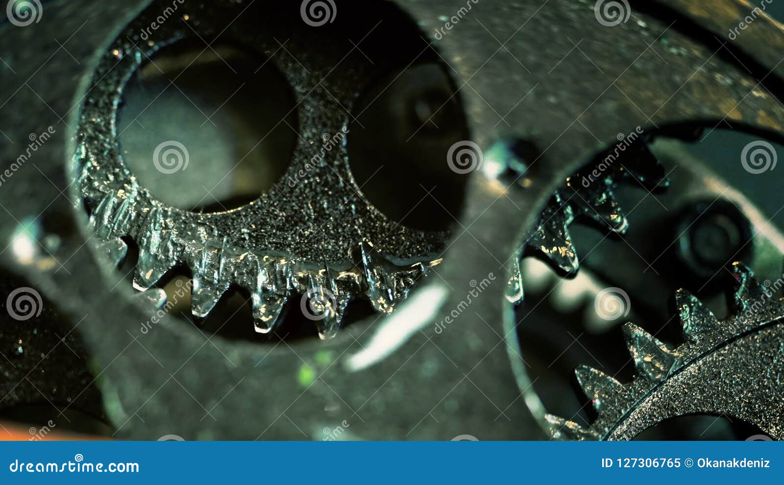 Retro Rusty Mechanic Clock Gears Stock Image - Image of gears ...