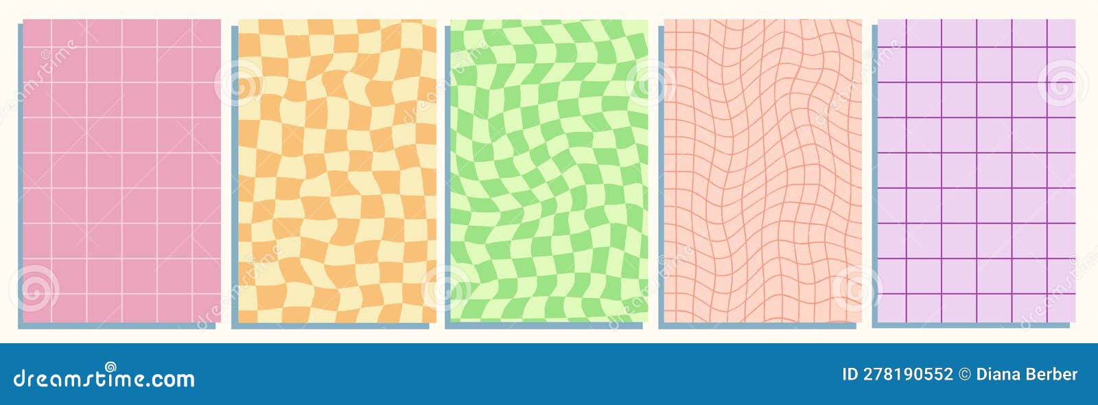 Retro 1970s Backgrounds, Trendy Prints, Old Style Groovy Backdrops with ...