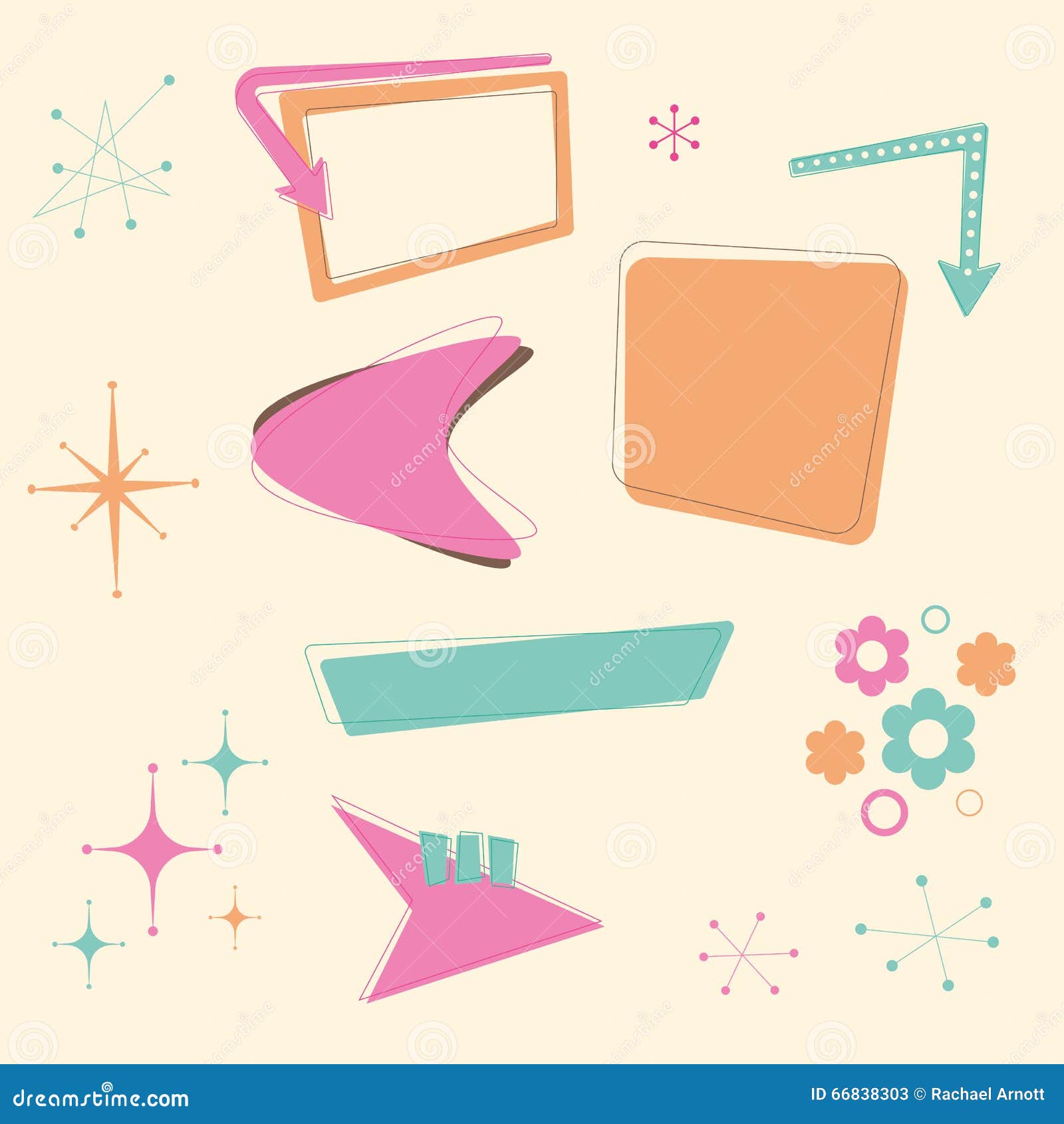 Retro 50s Design Elements stock vector. Illustration of design - 66838303 Retro 50s Design Elements stock vector. Illustration of design - 66838303