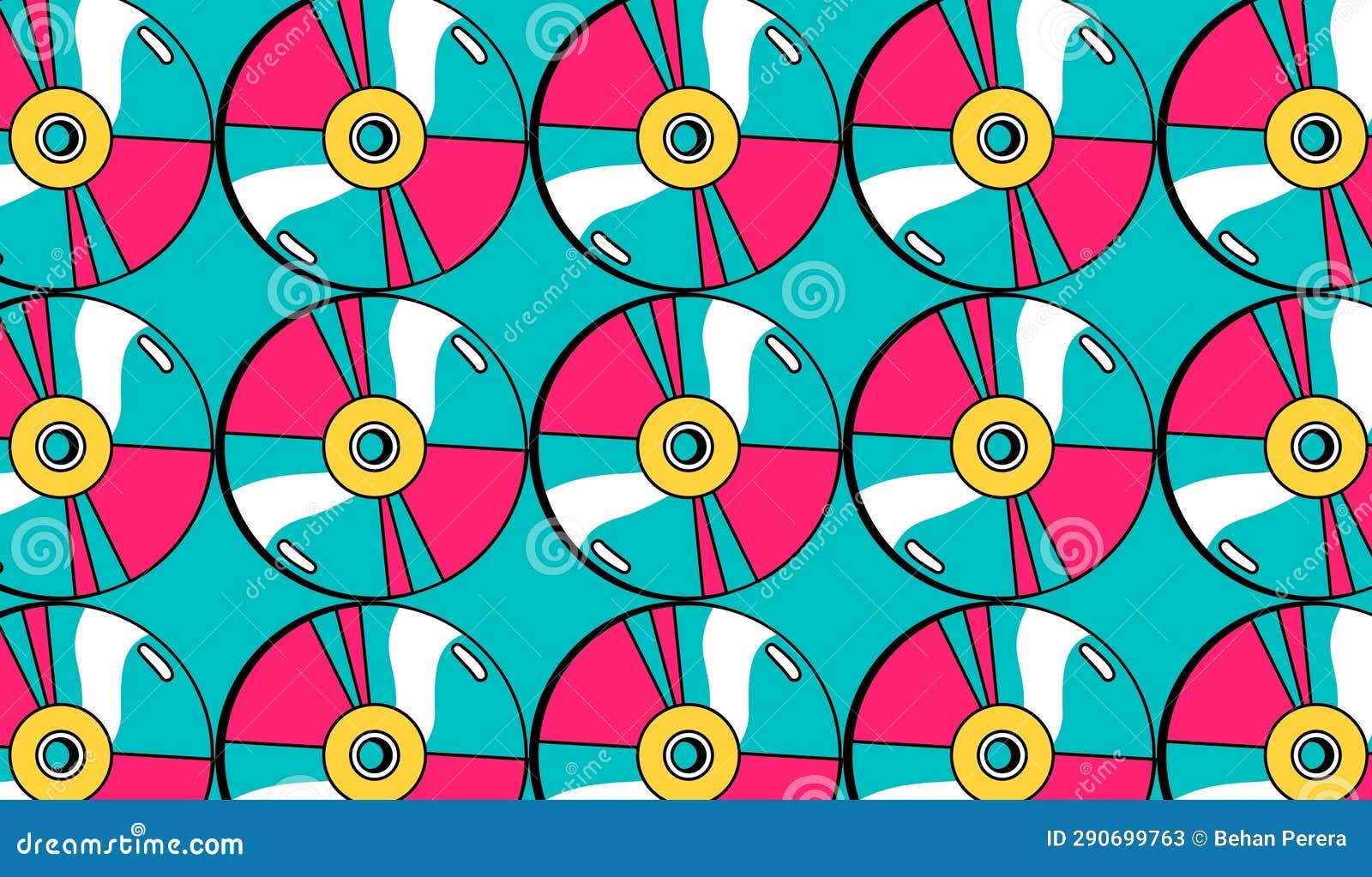 Retro 90 S Floppy Disk CD Pattern. Nostalgia Retro Pattern in Light ...
