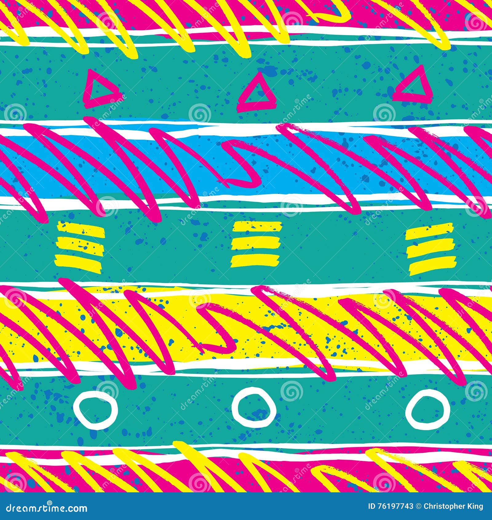 Retro 1980s Pattern stock vector. Illustration of design - 76197743