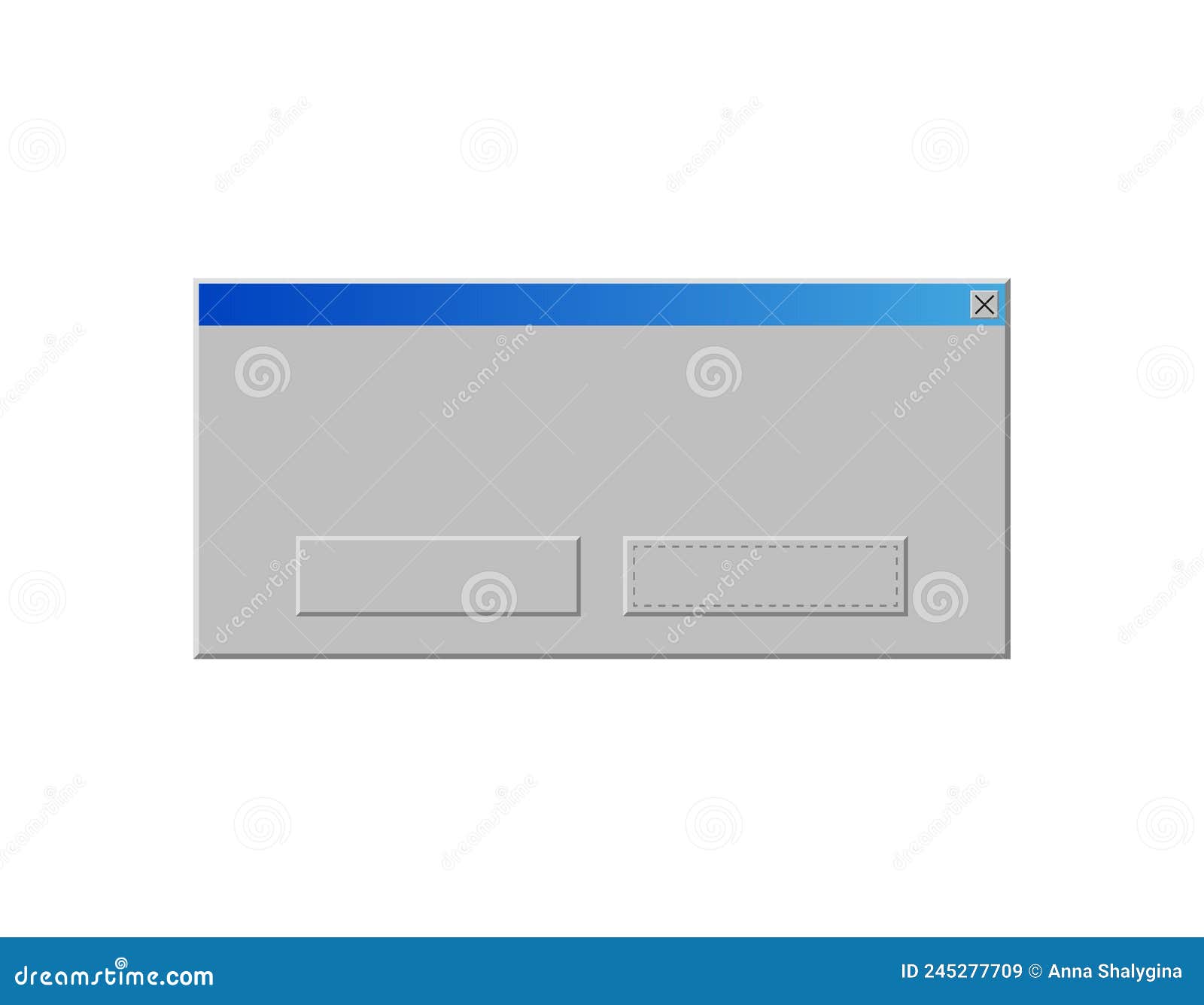 Retro 00s PC System Message Template. Copy Space Blank Element for Text ...