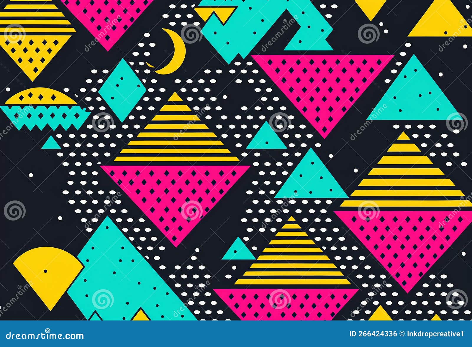 Retro 1980s or 90s Trendy Background Pattern. Generative Ai Stock ... Retro 1980s or 90s Trendy Background Pattern. Generative Ai Stock ...