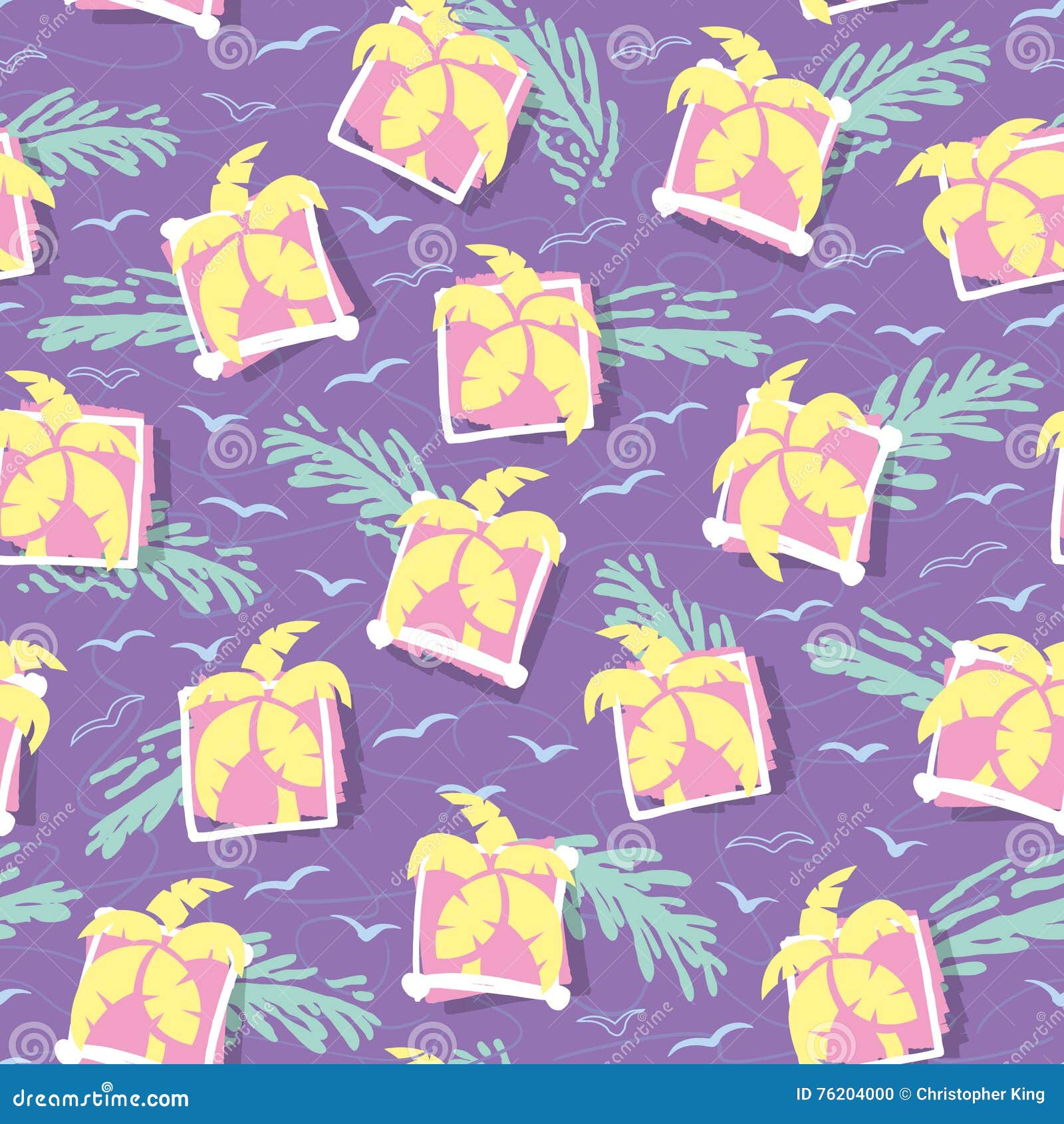 Retro 1980s Style Patterns Vector Illustration | CartoonDealer.com ...