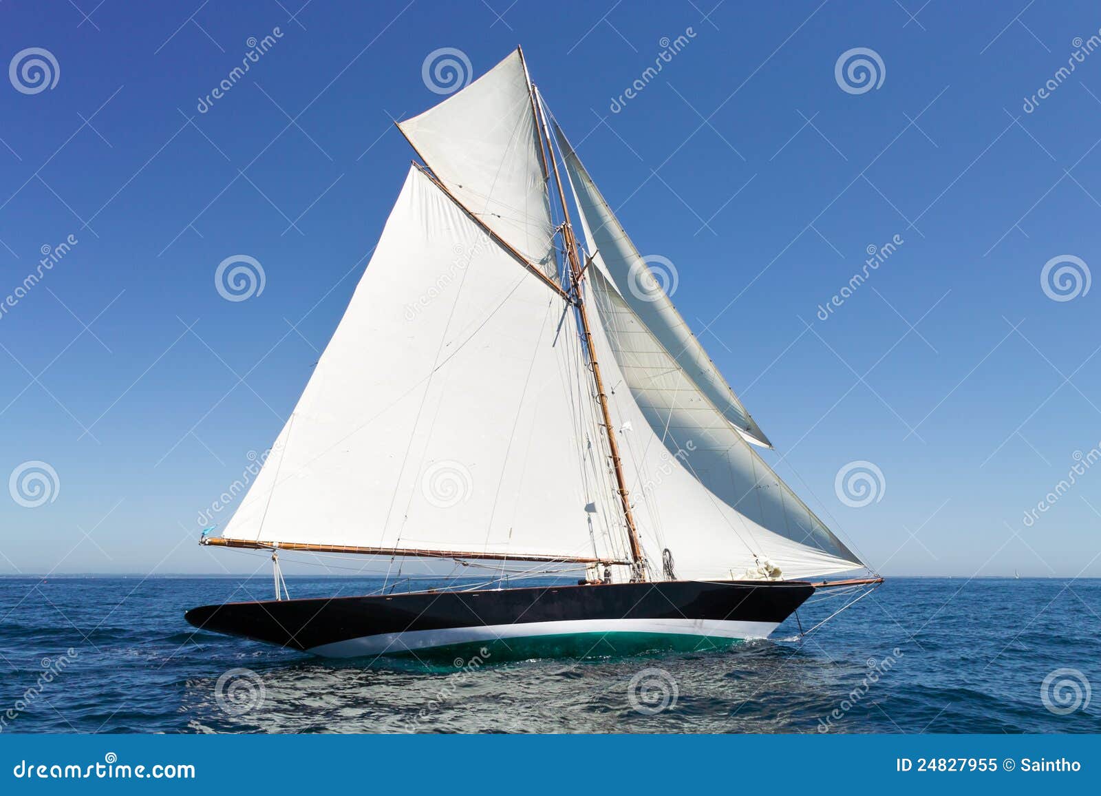 Retro sailing stock image. Image of ocean, sailing, wood - 24827955