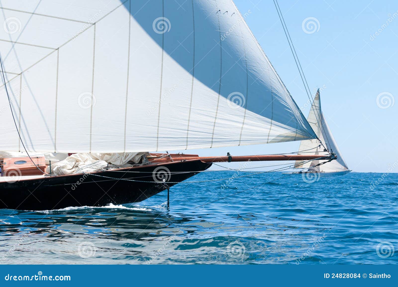Retro sailing stock photo. Image of peaceful, yacht, boat - 24828084