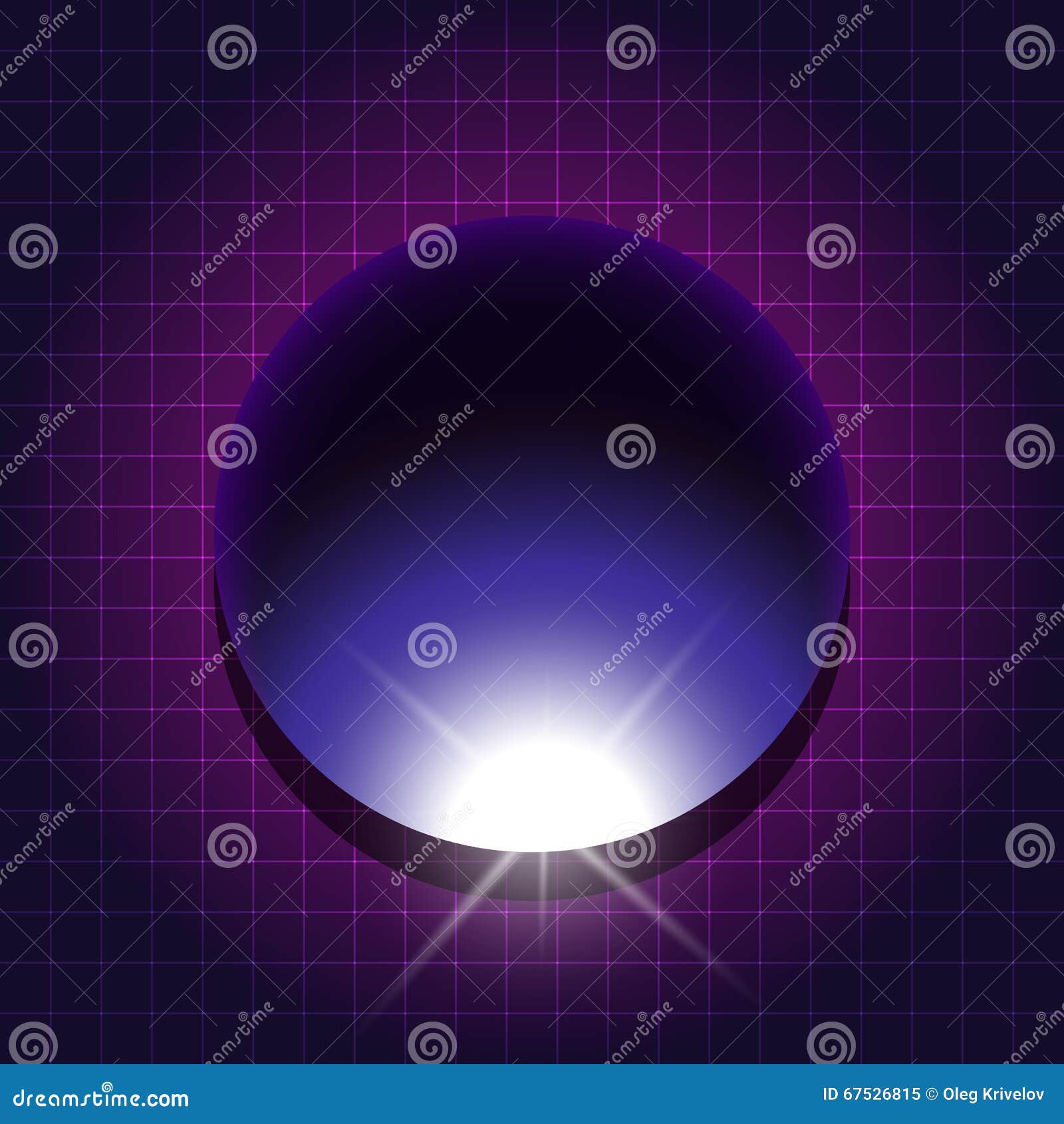 Retro Sci-Fi sphere stock vector. Illustration of decoration - 67526815