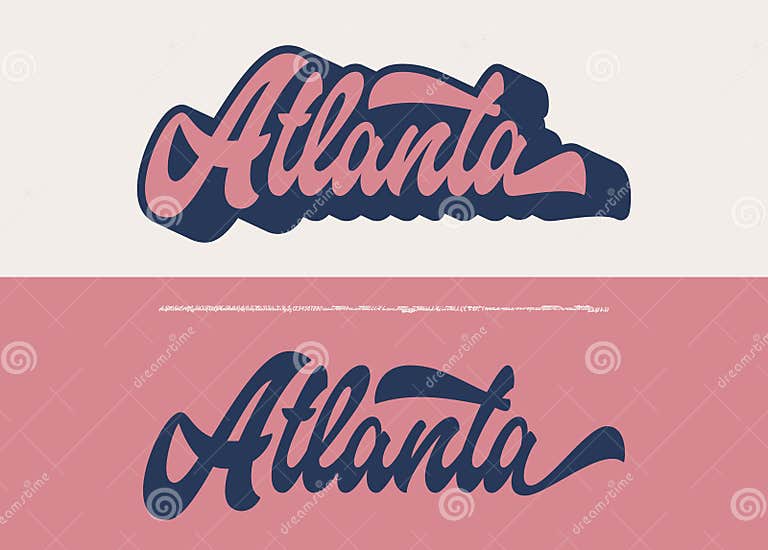 Retro Script Font stock vector. Illustration of typography - 299548255