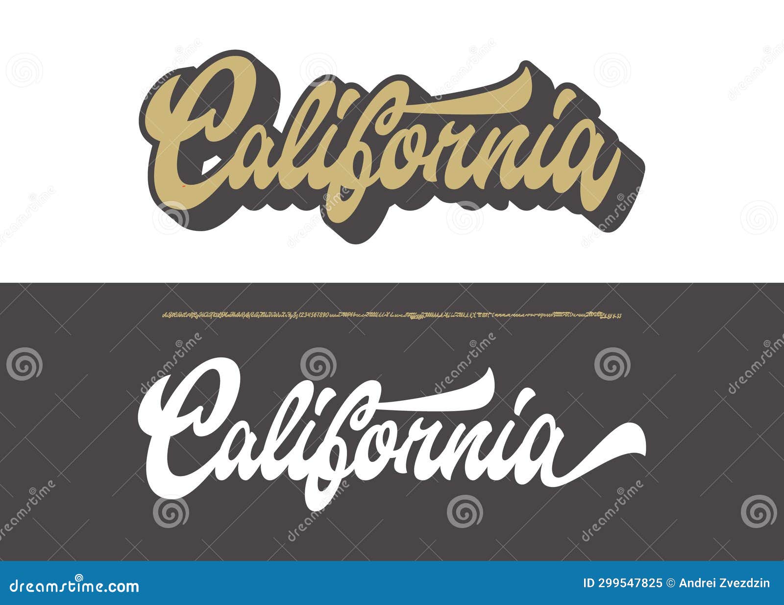 A Retro Script Font Stock Image | CartoonDealer.com #210046585