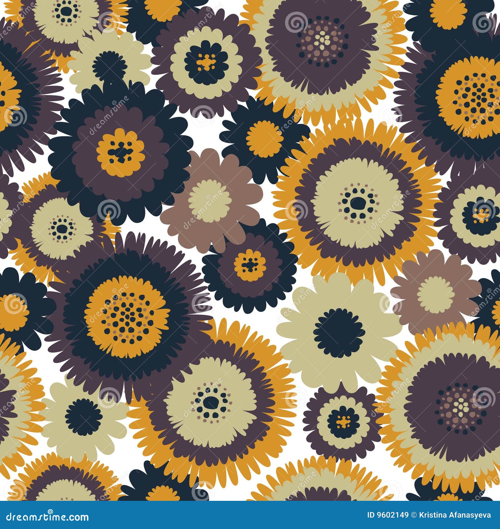 Retro Seamless Background stock vector. Illustration of colorful - 9602149