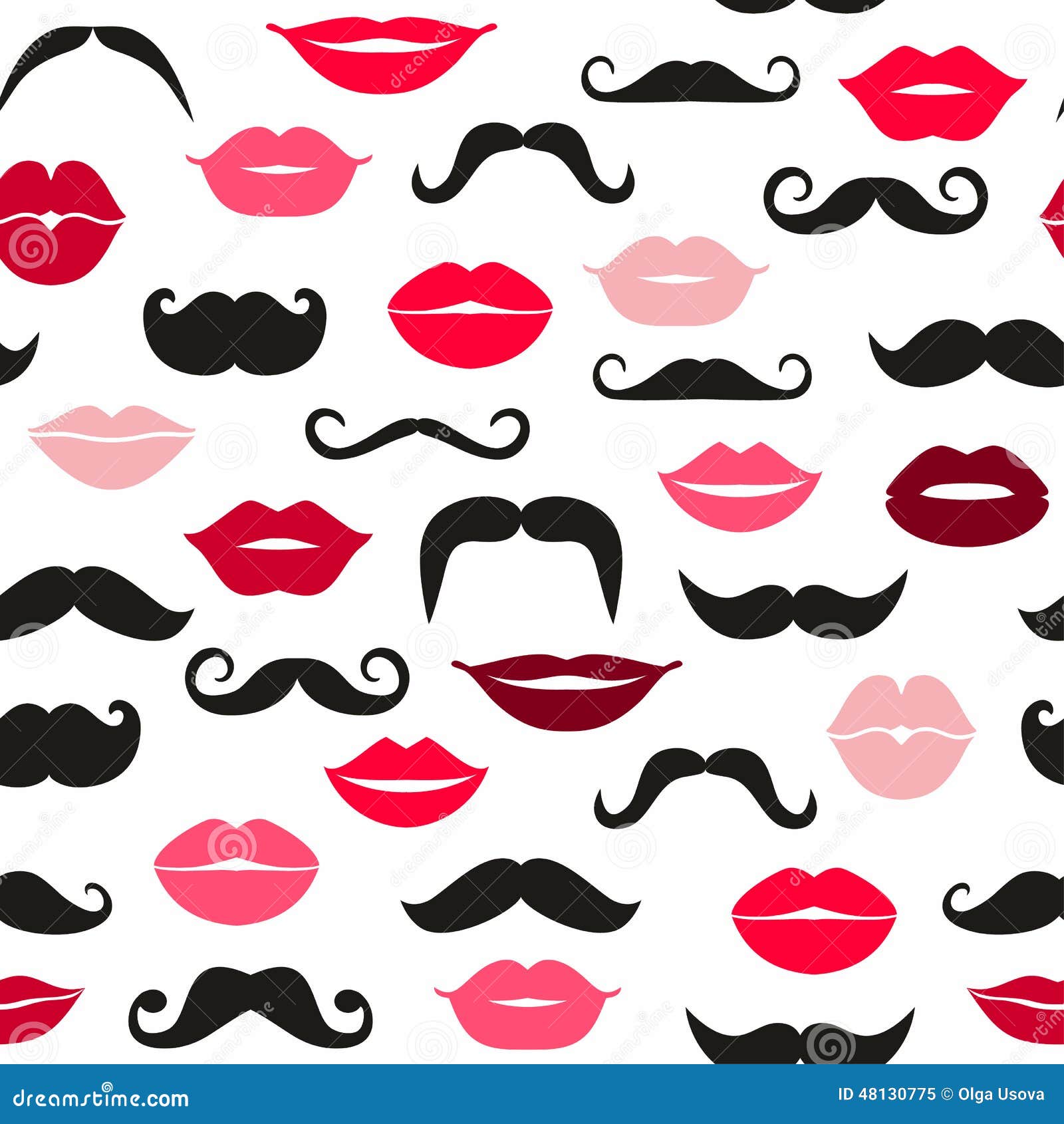 Mustache Lip Pattern Stock Illustrations – 27 Mustache Lip Pattern ...