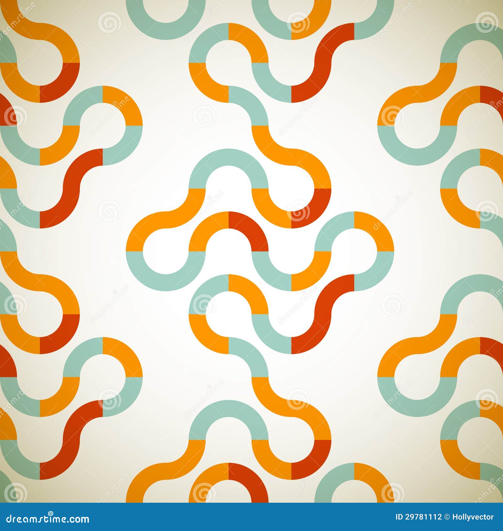 Retro seamless pattern stock vector. Illustration of orange - 29781112