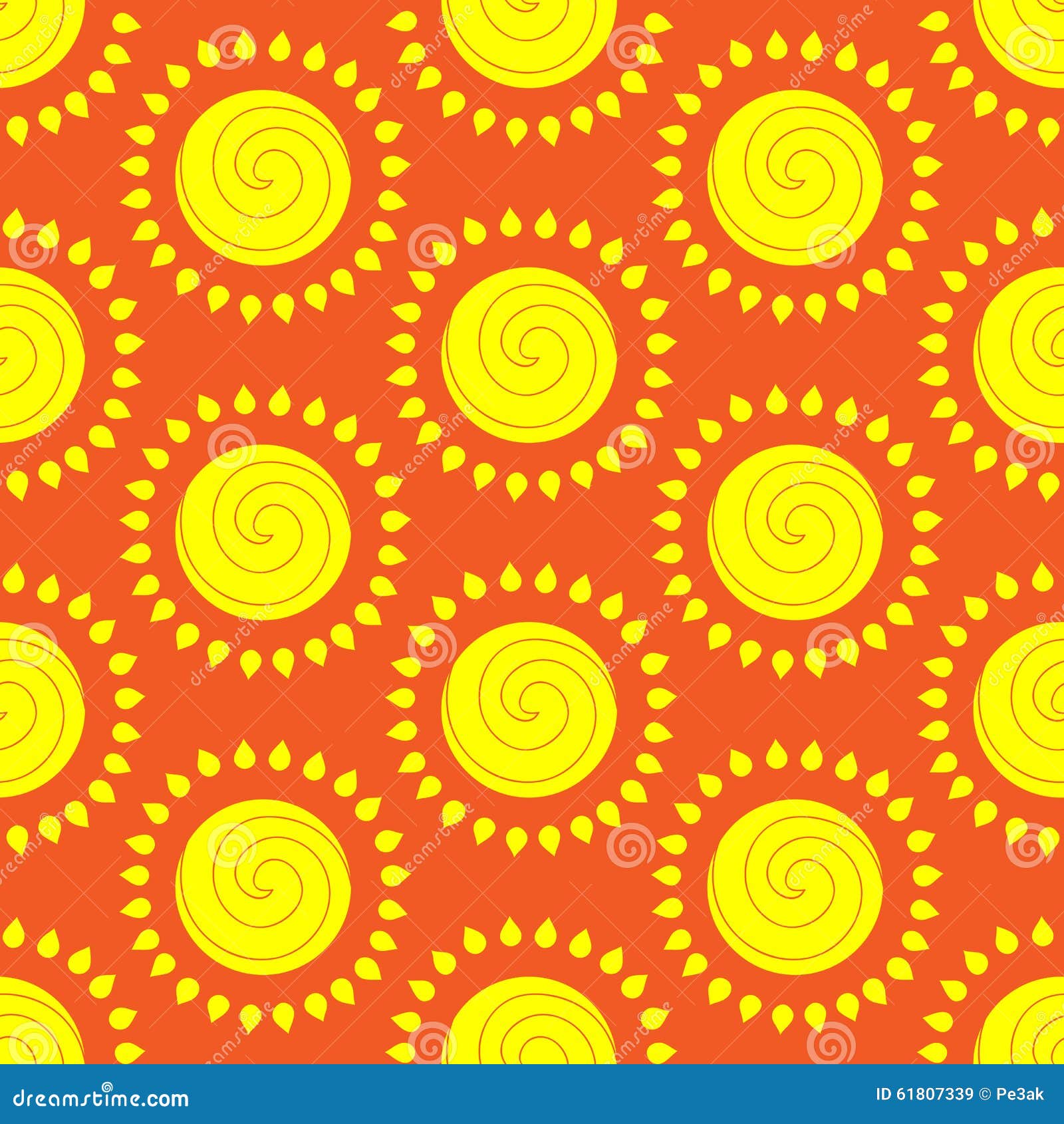 Retro Seamless Pattern with Suns. Retro Seamless Patterns Set. Stock ...