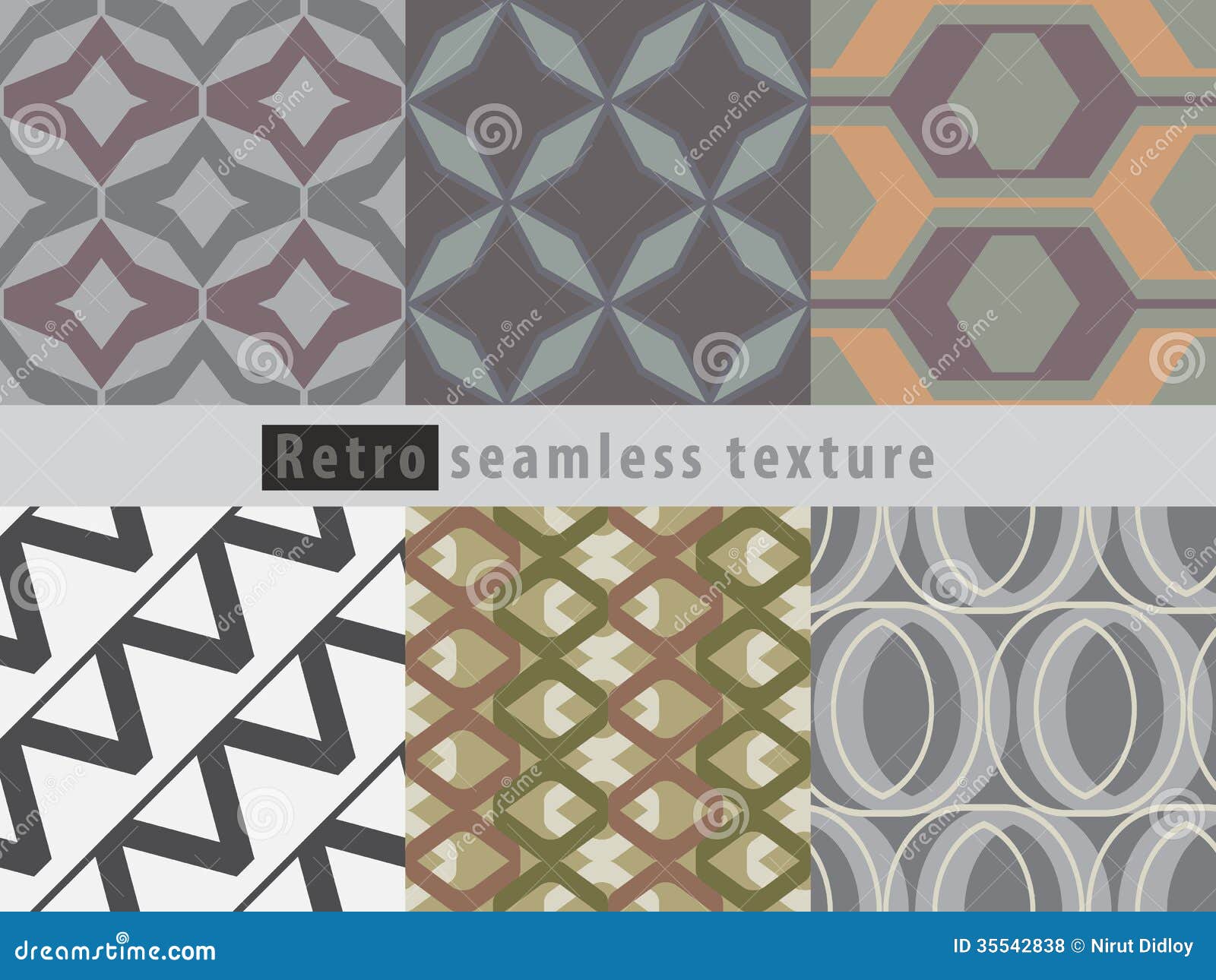 Retro seamless texture stock vector. Illustration of modern - 35542838