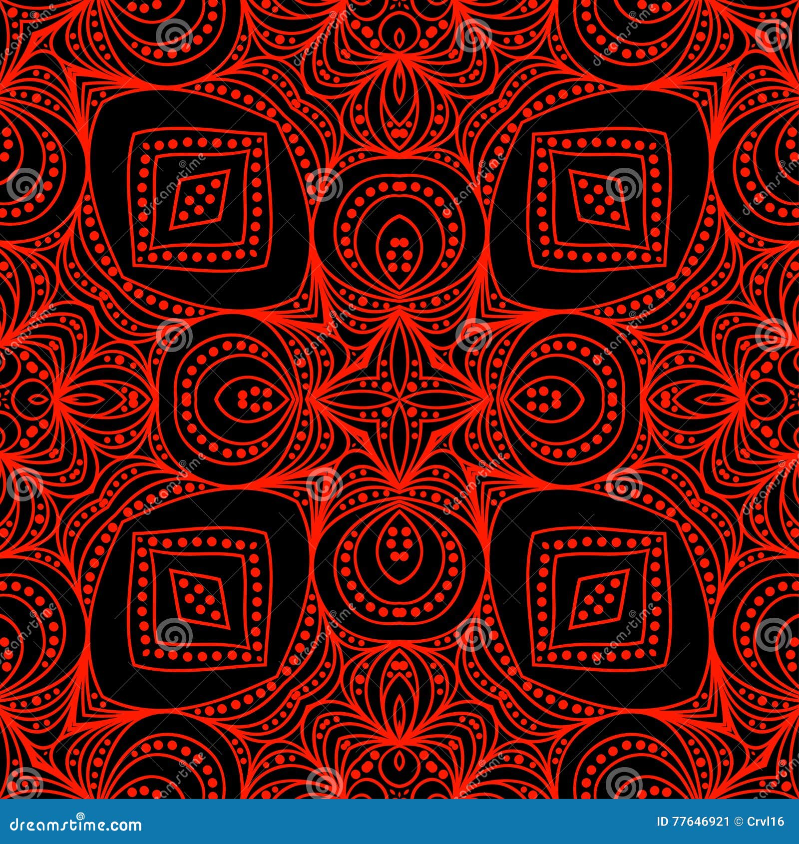 Retro Seamless Vector Wallpaper Stock Vector - Illustration of artistic ...