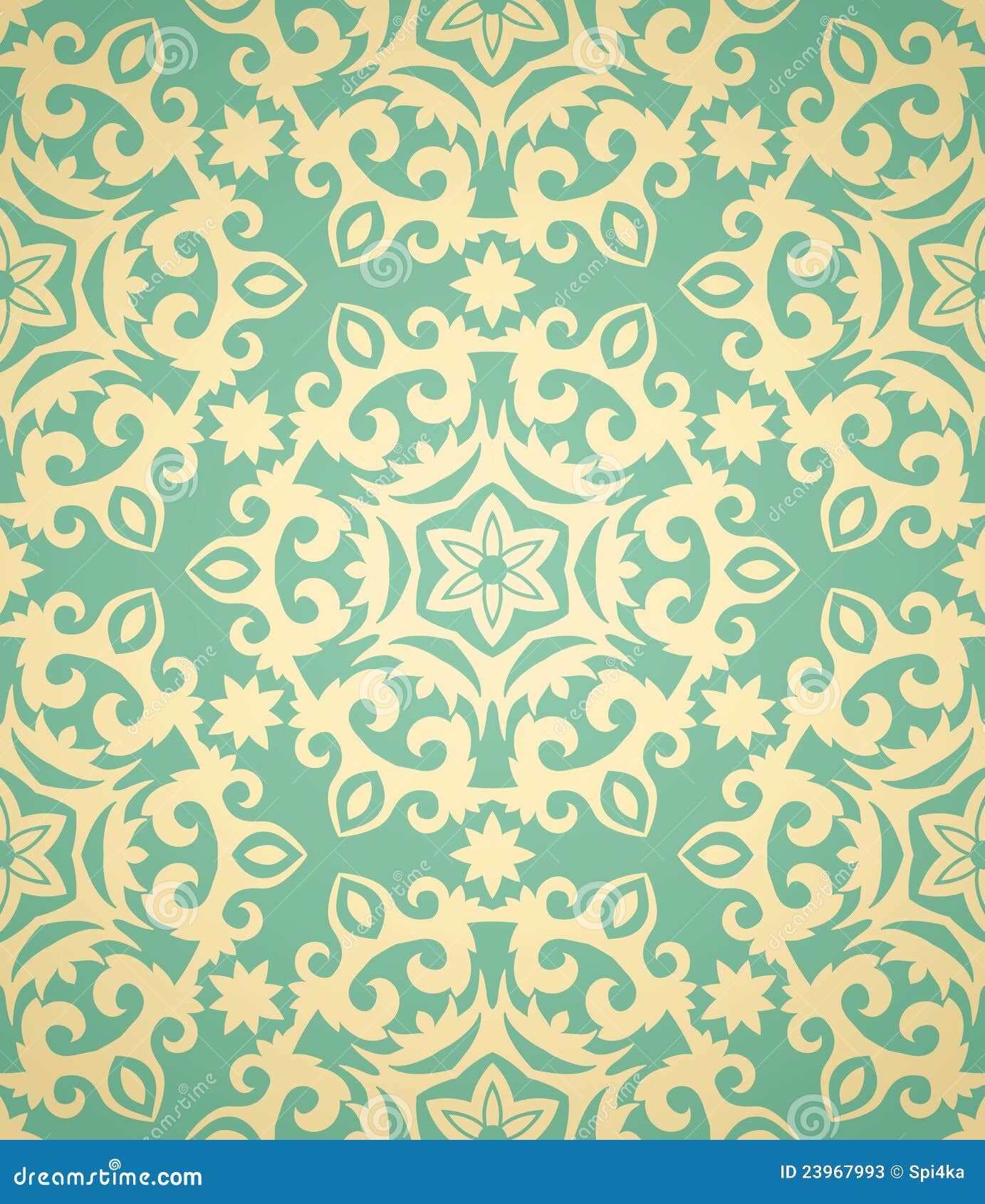 Retro seamless wallpaper stock vector. Illustration of retro - 23967993