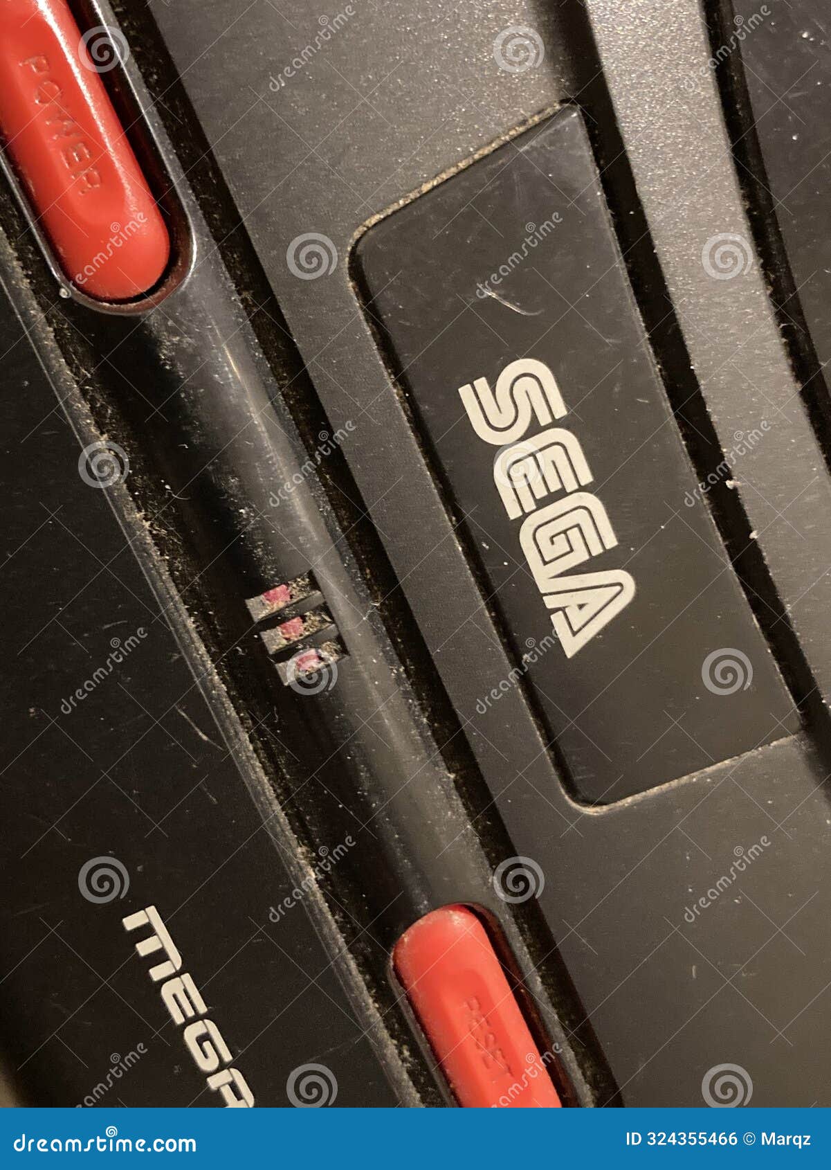 A Retro Sega Mega Drive 16-bit Gaming Console Editorial Photo - Image ...